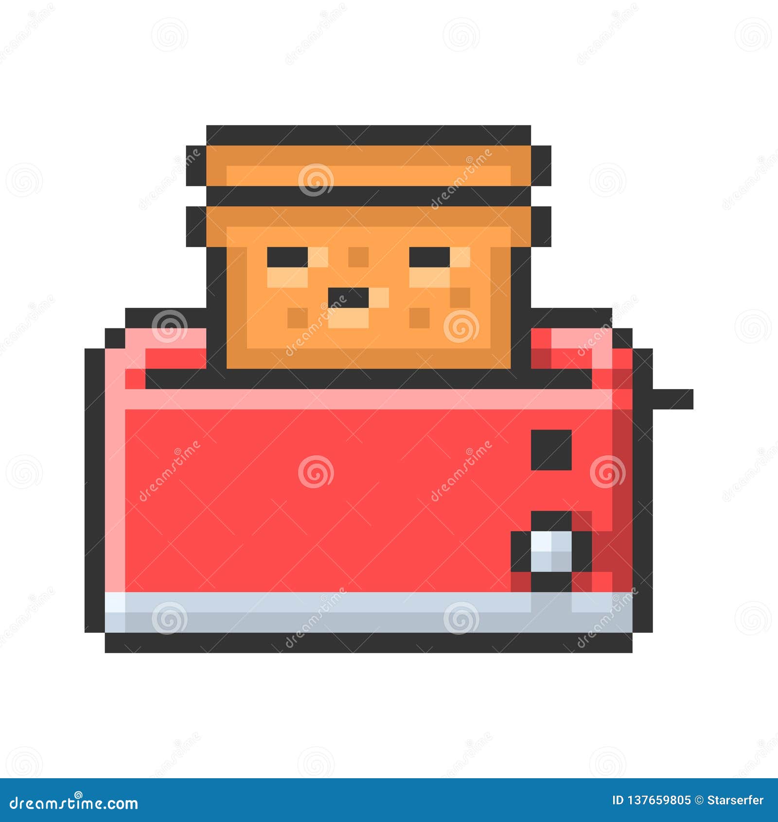 Outlined Pixel Icon Of Stew Pan Vector Illustration | CartoonDealer.com ...