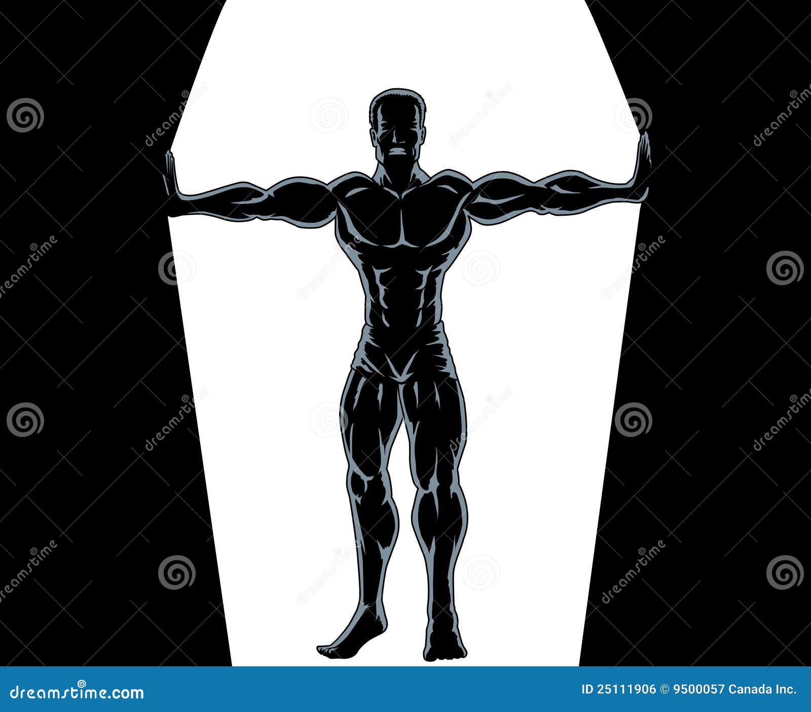 Outlined Samson Vector Illustration | CartoonDealer.com #25111906