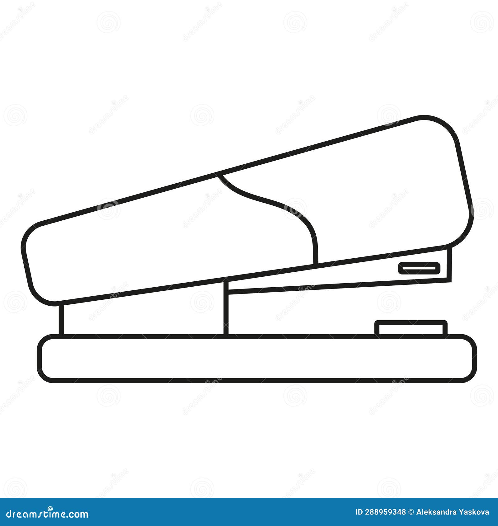 Linear Stapler Icon From Construction Tools Outline Collection. Thin ...