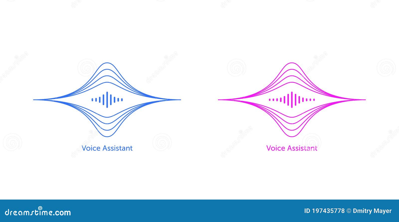 Soundwave Shape For Virtual Voice Assistant. Abstract Acoustic Wave And ...
