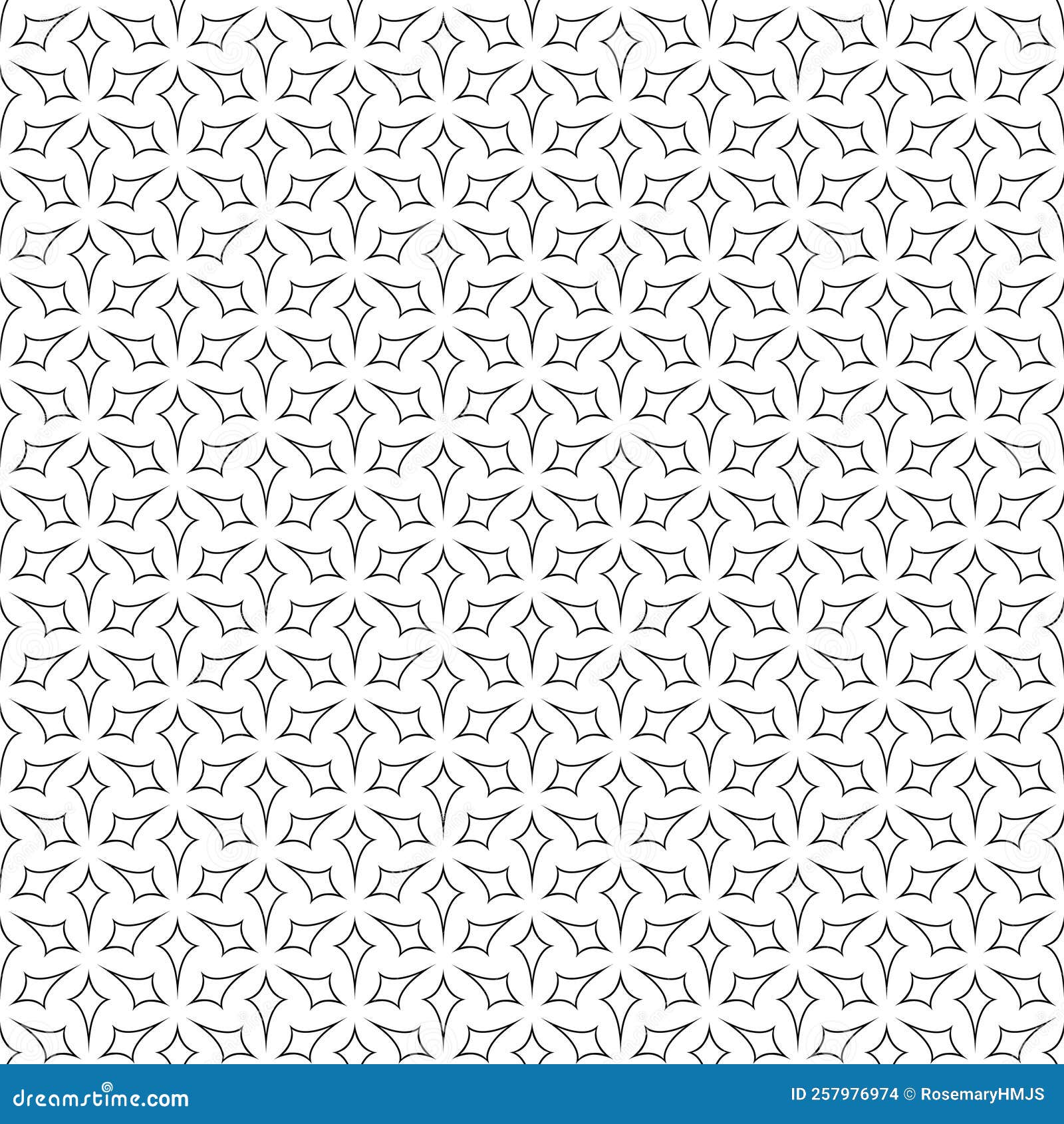 Outlined Stars Galaxy Vector Pattern Design Stock Vector - Illustration ...