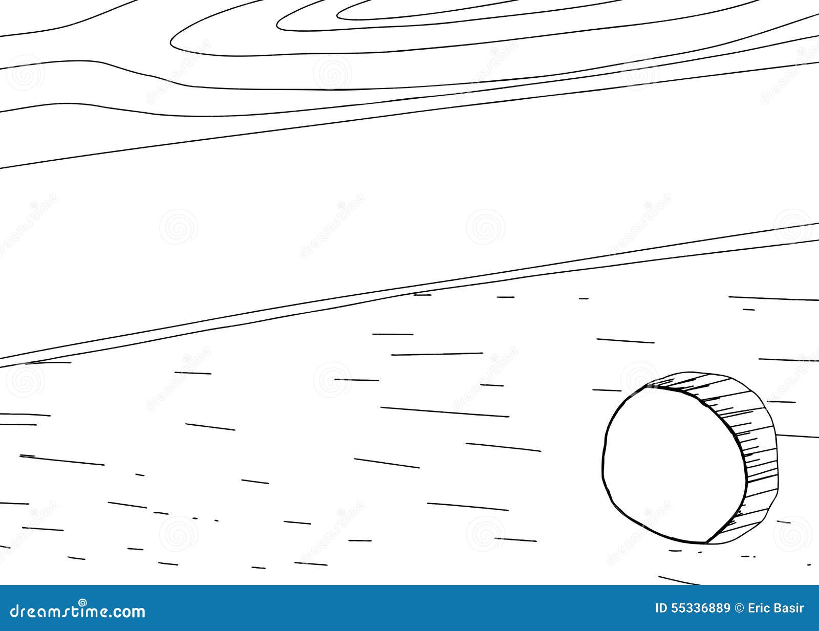 Outlined Wood Panel with Hole Stock Illustration - Illustration of ...