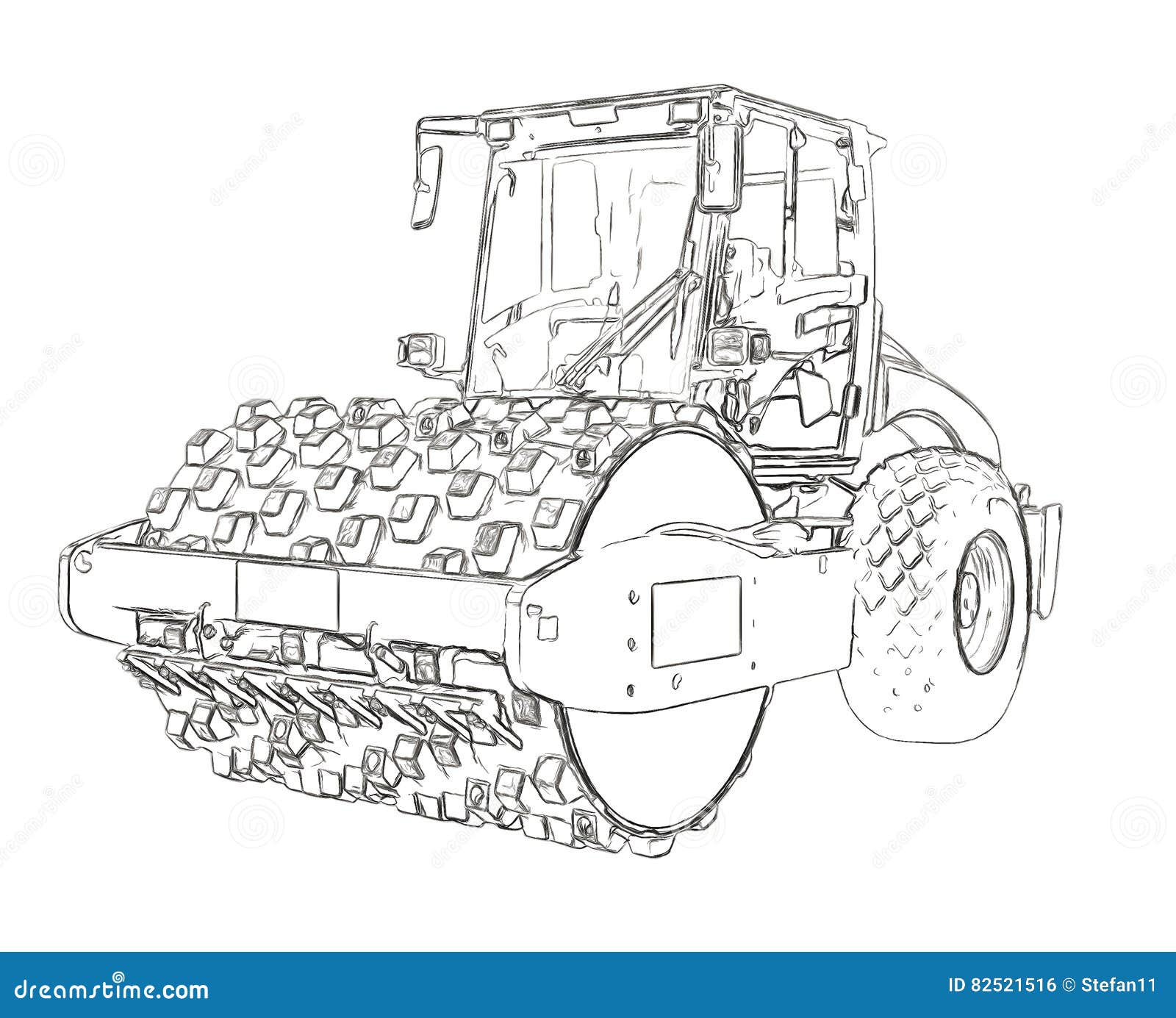 Steamroller Coloring Page Coloring Pages