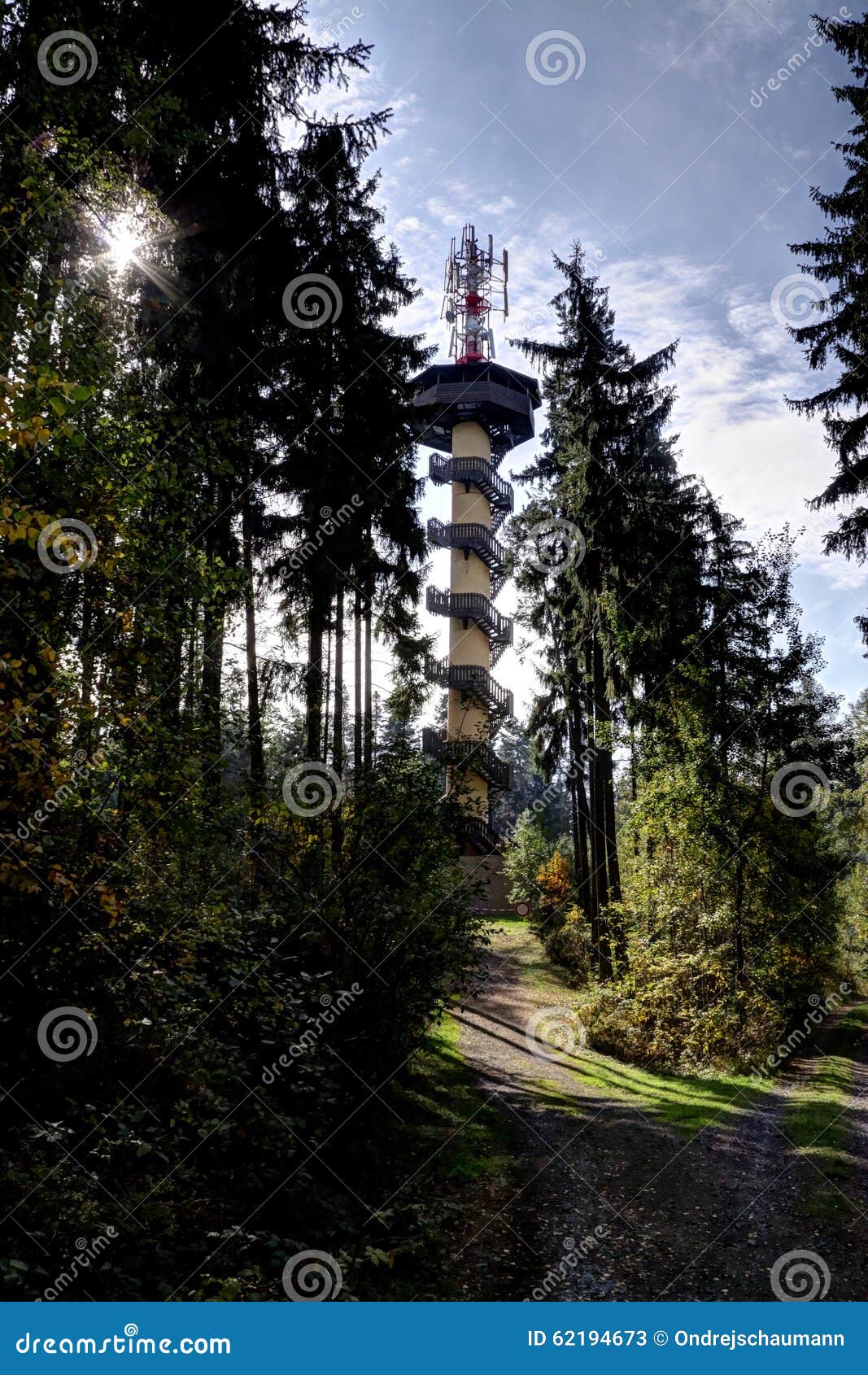 Outlook tower stock image. Image of telecommunication - 62194673