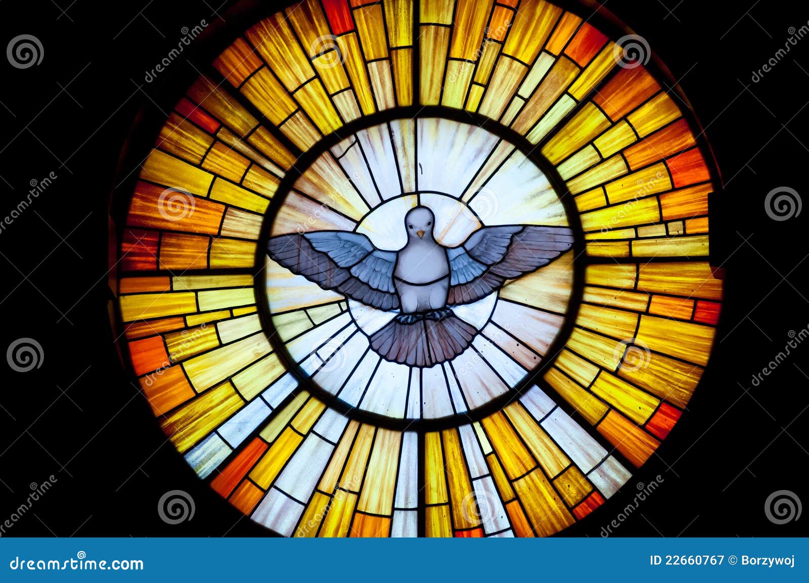 Outpouring of the Holy Spirit Stock Image - Image of pigeon, spirit ...