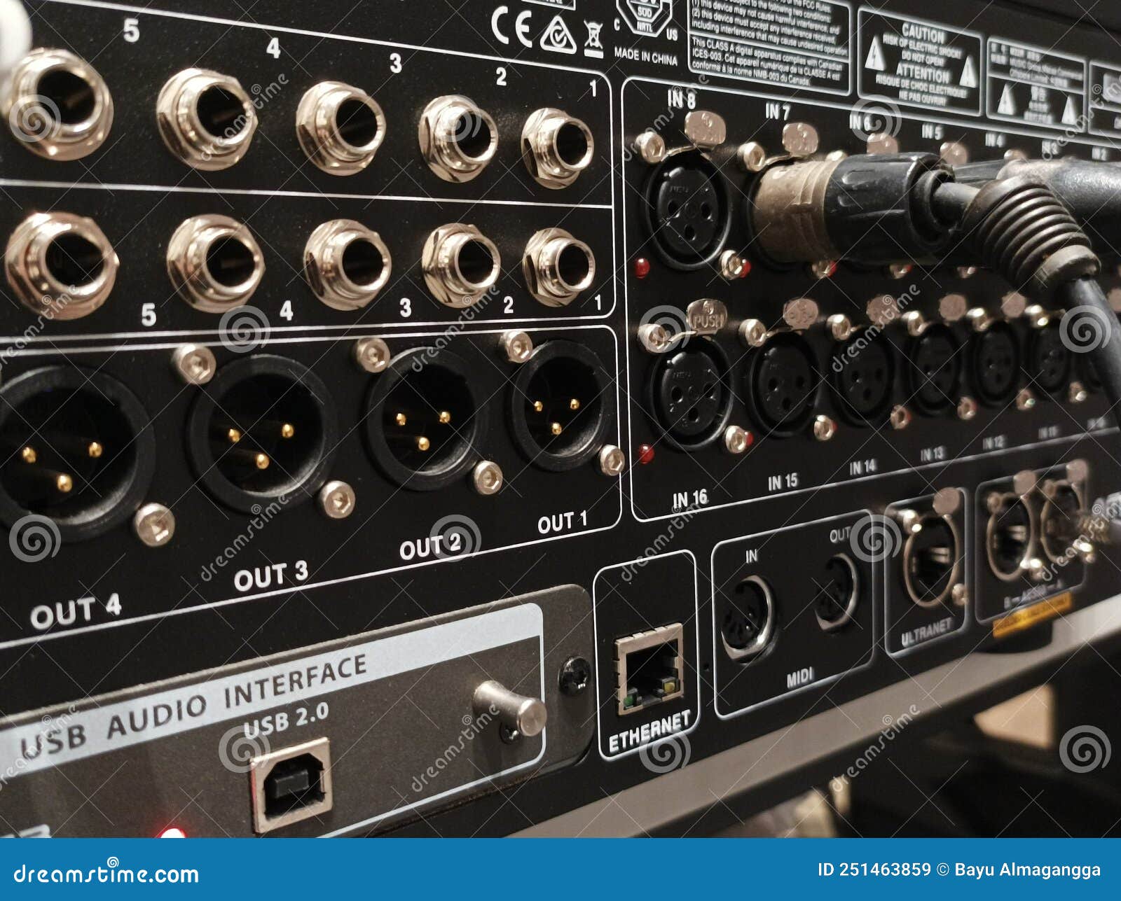 Output Audio Mixer stock image. Image of output, delivery - 251463859