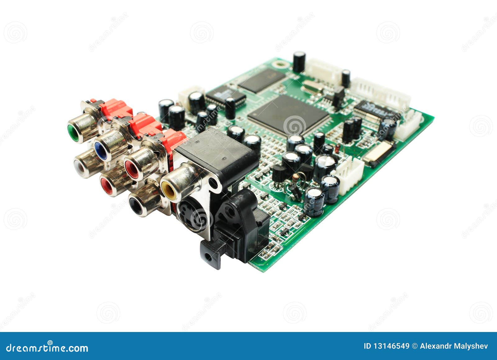 Output connectors. stock image. Image of stereo, device - 13146549