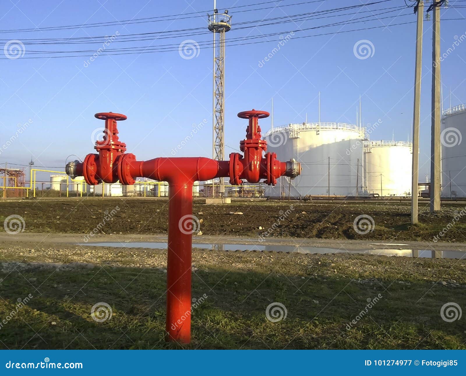 Output Pipeline of Fire System Stock Image - Image of chimney, energy ...