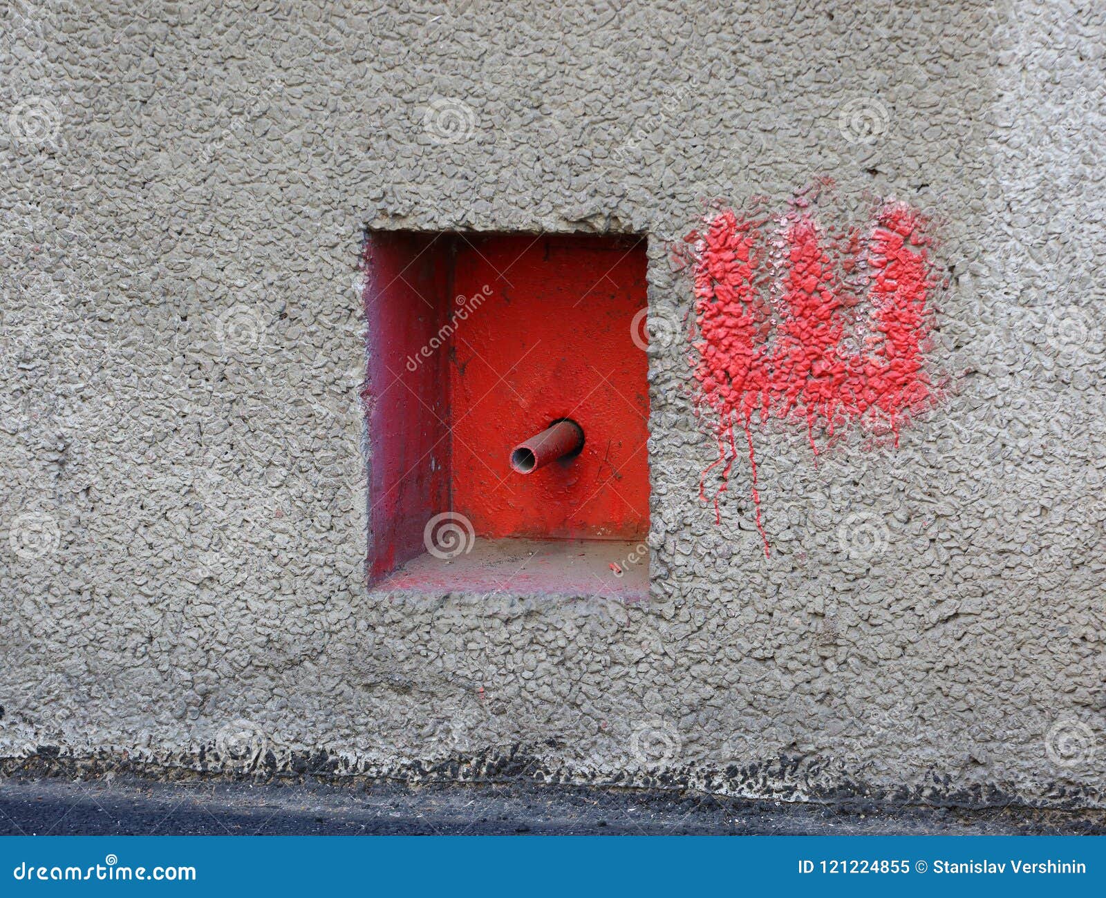 The Output of the Technological Water Pipe Stock Image - Image of ...