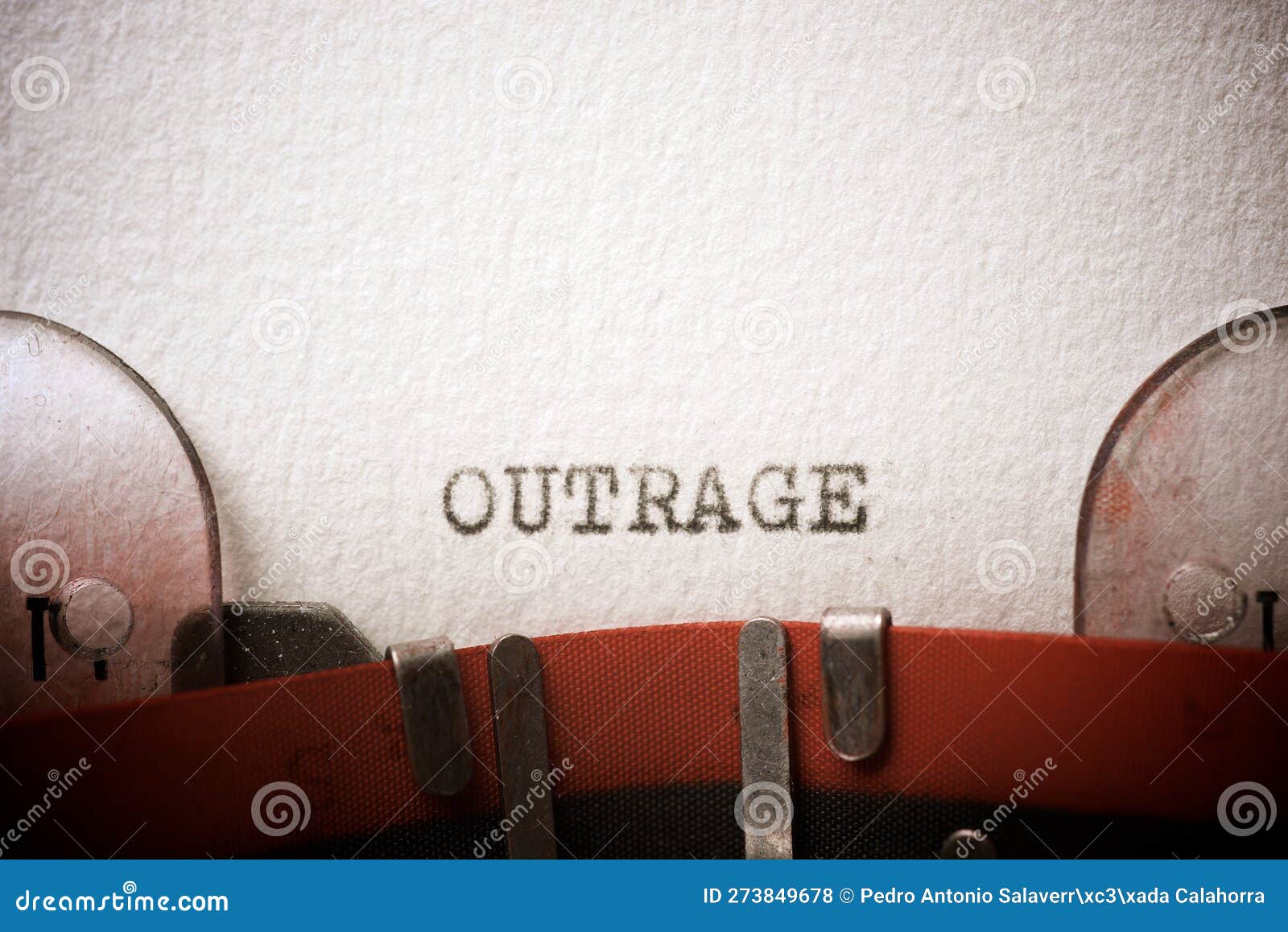 Outrage concept view stock photo. Image of page, writing - 273849678