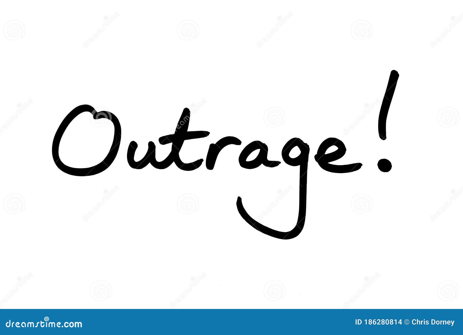 Outrage stock illustration. Illustration of heading - 186280814