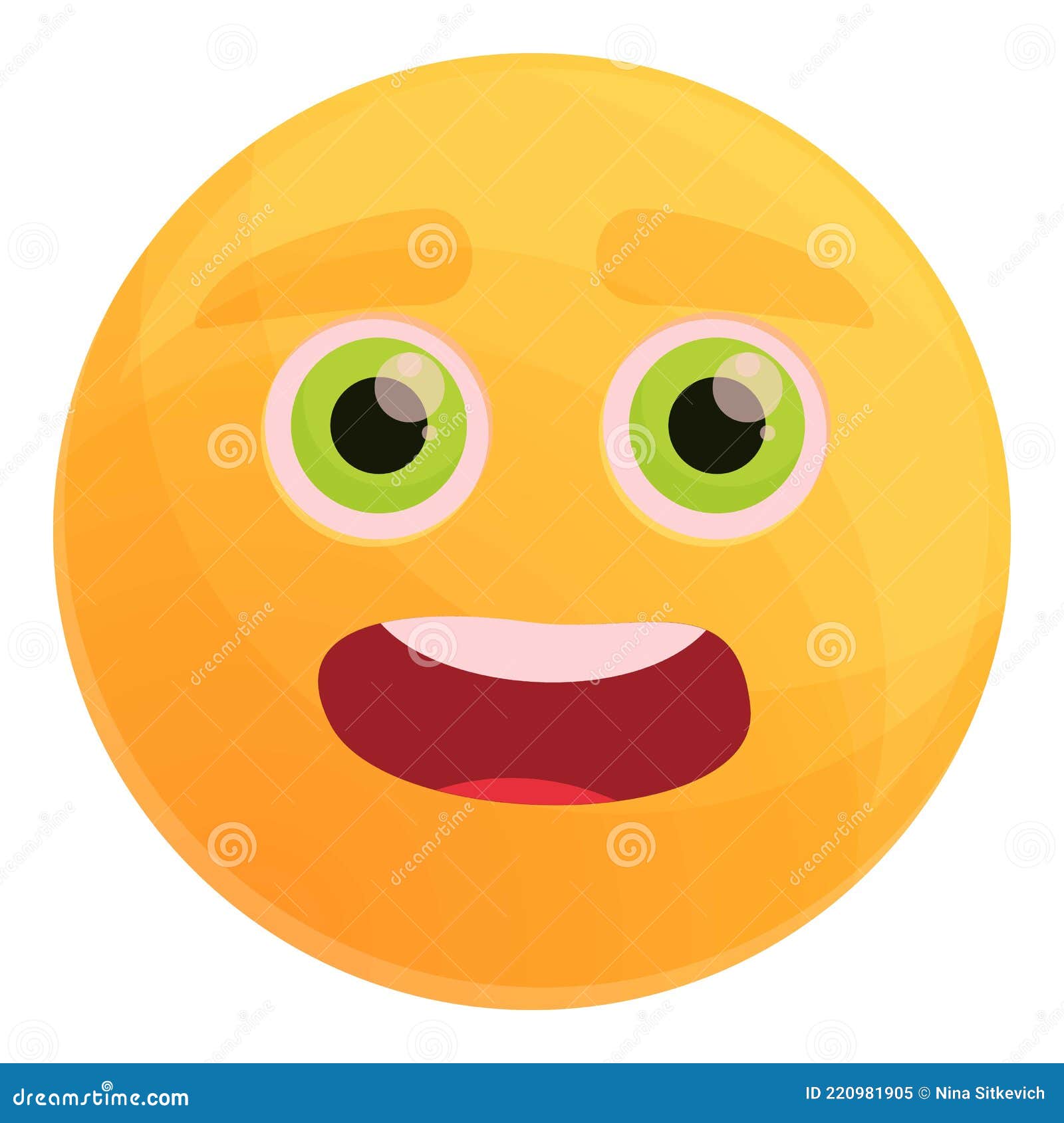 Outraged Emoticon Icon, Cartoon Style Stock Vector - Illustration of ...