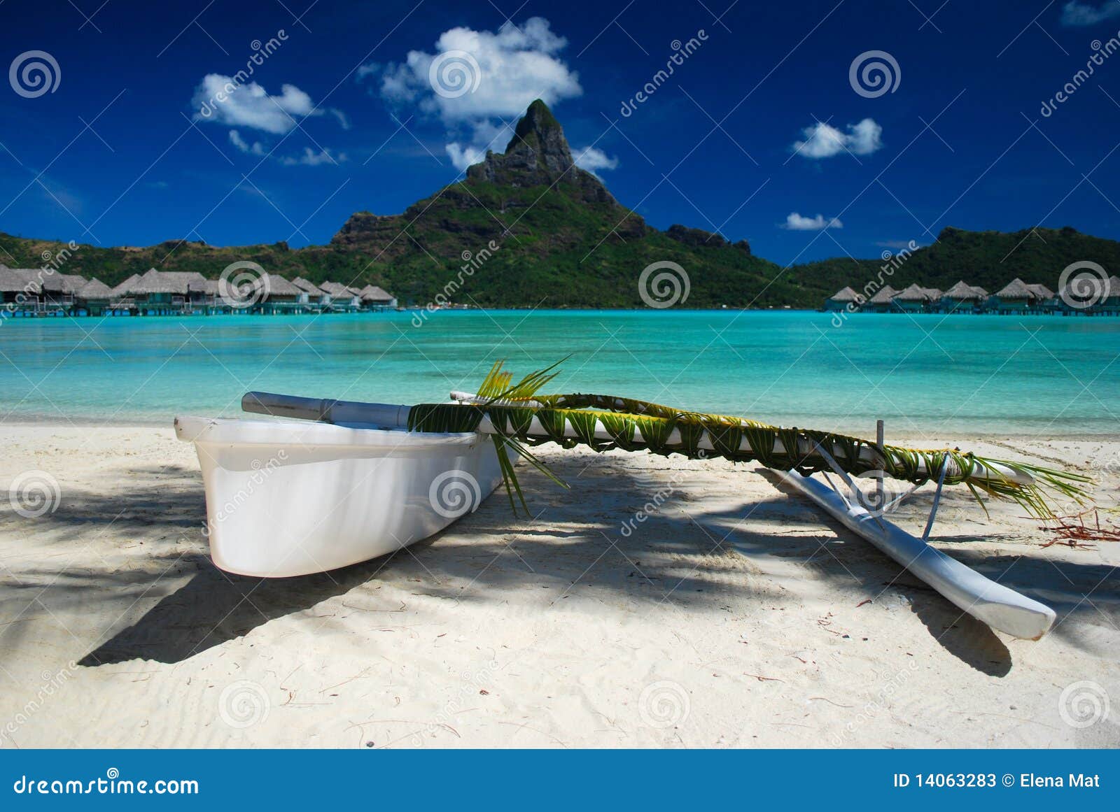 Outrigger Canoe stock image. Image of vacation, boat - 14063283