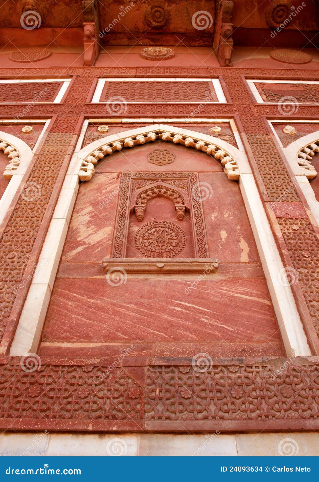 Outside Architecture of the Red Fort Stock Photo - Image of monument ...