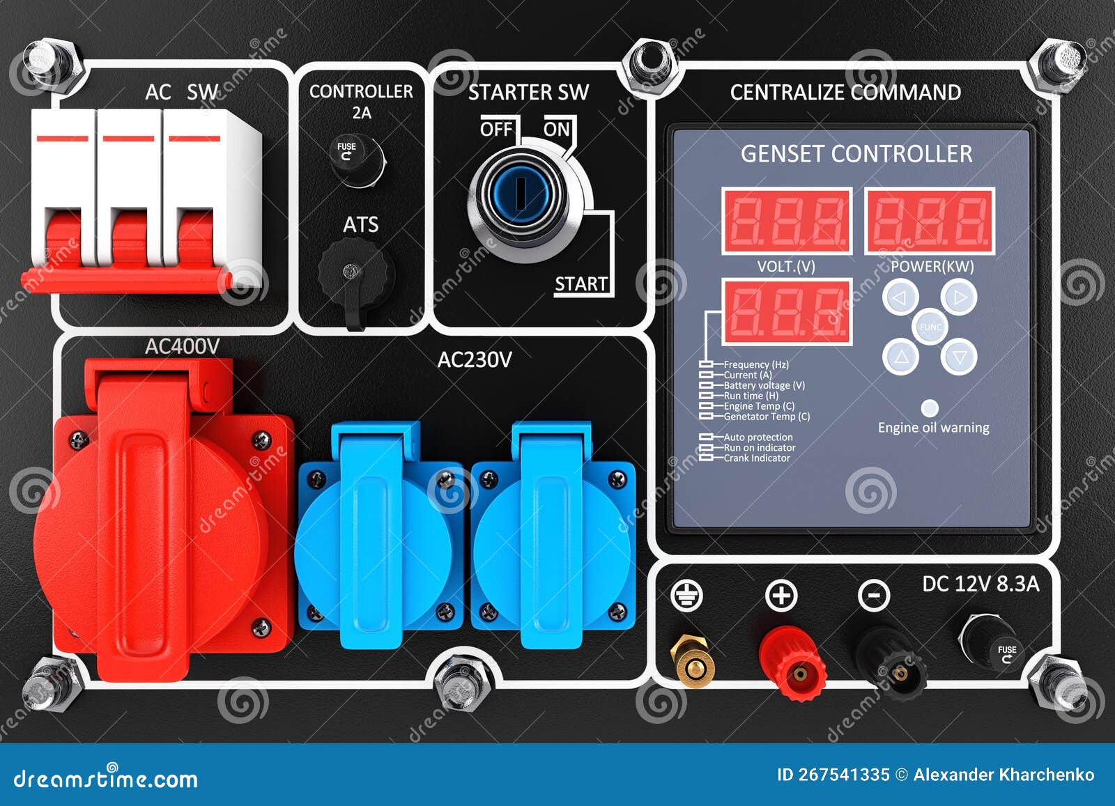 Outside Auxiliary Electric Power Generator Diesel Unit for Emergency ...