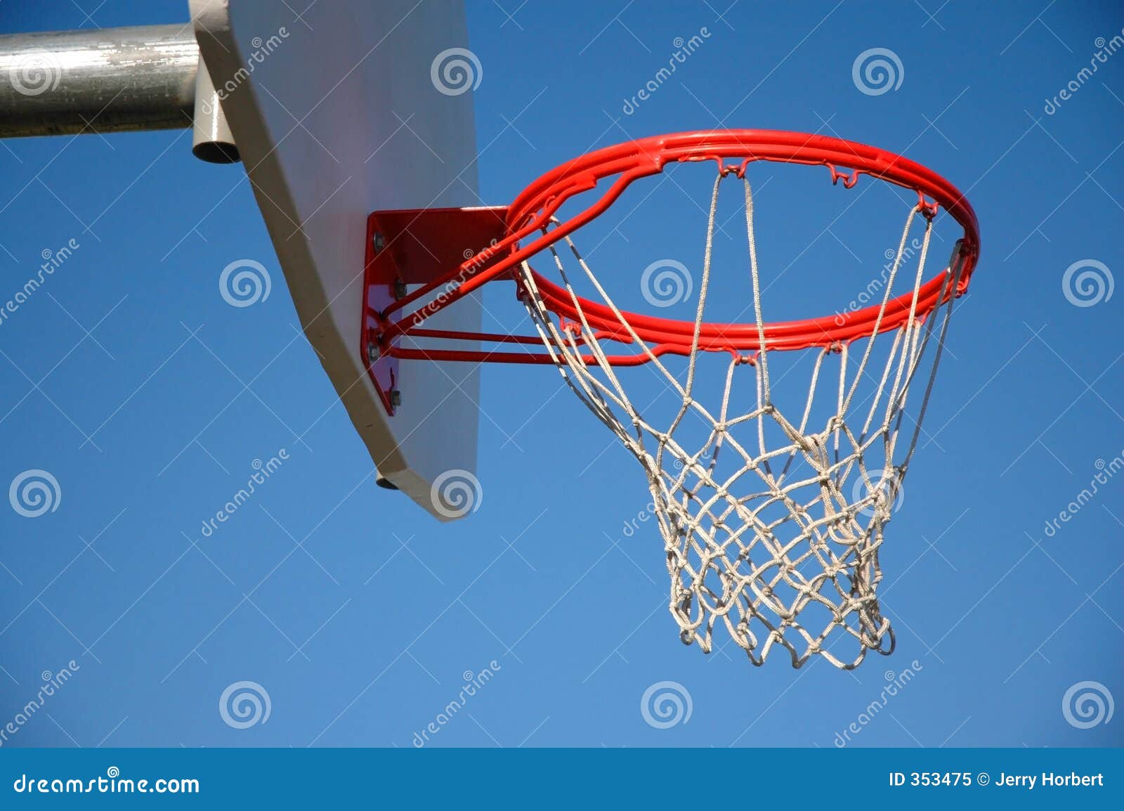 Outside Basketball Hoop stock image. Image of pickup, player - 353475
