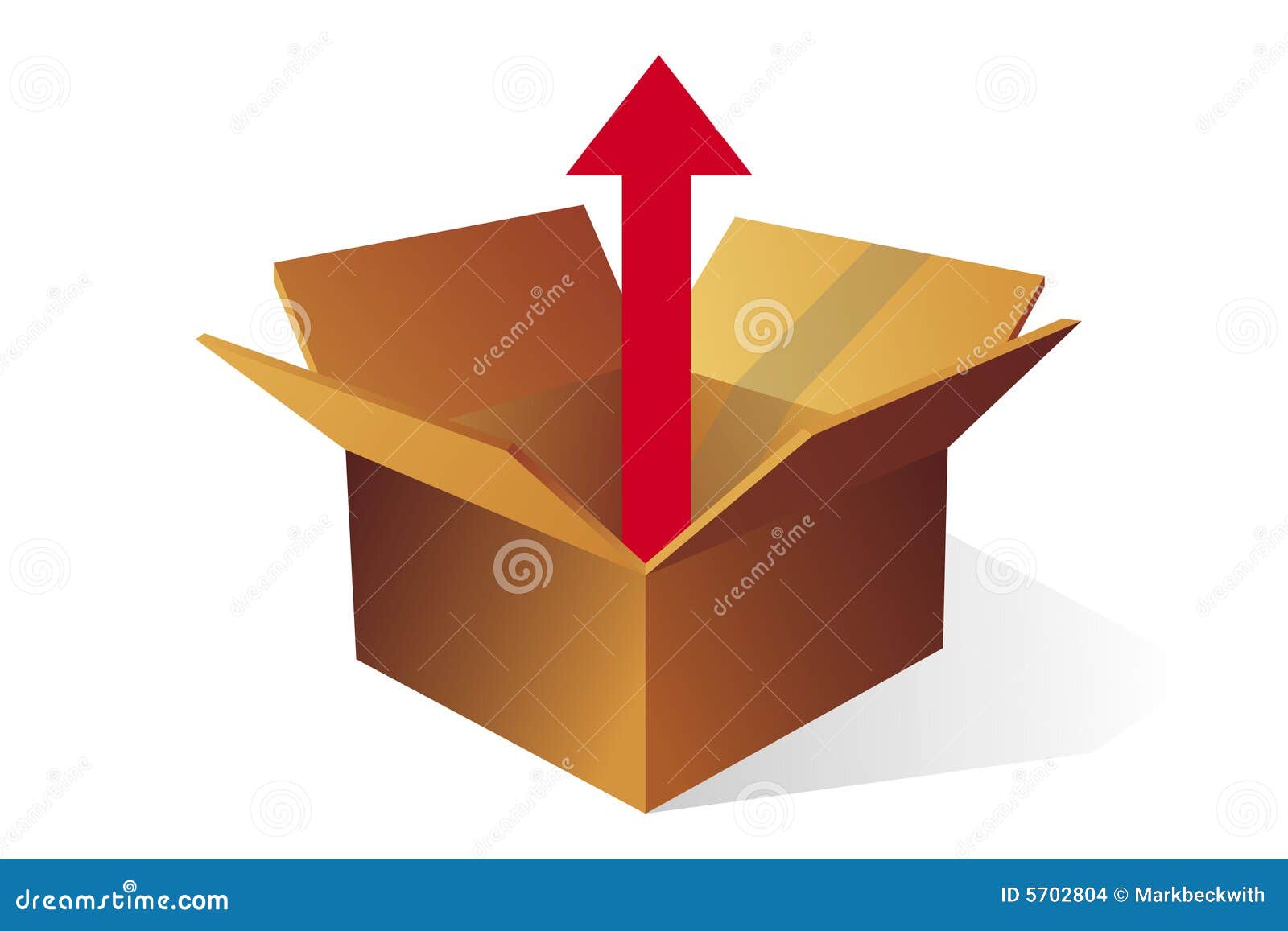 Outside the box stock illustration. Illustration of power - 5702804