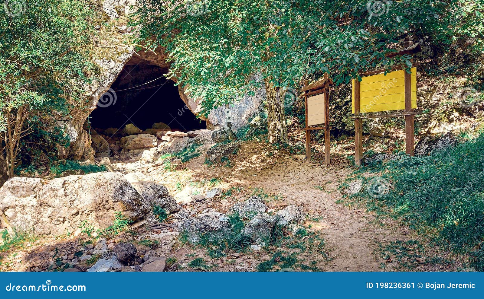 Outside of a Cave in the Mountain. Stock Image - Image of huge, high ...