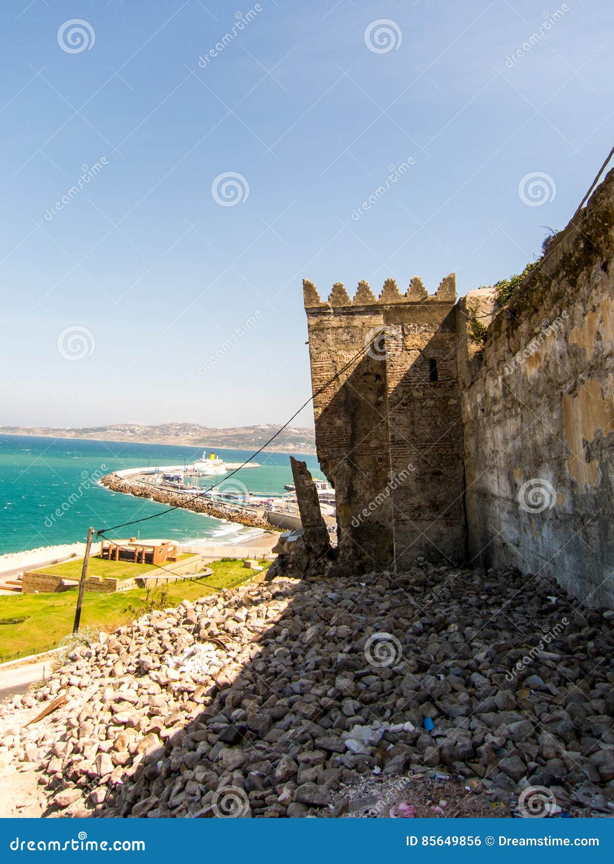 Outside the City Wall of Medina in Tangier, Morocco Stock Photo - Image ...