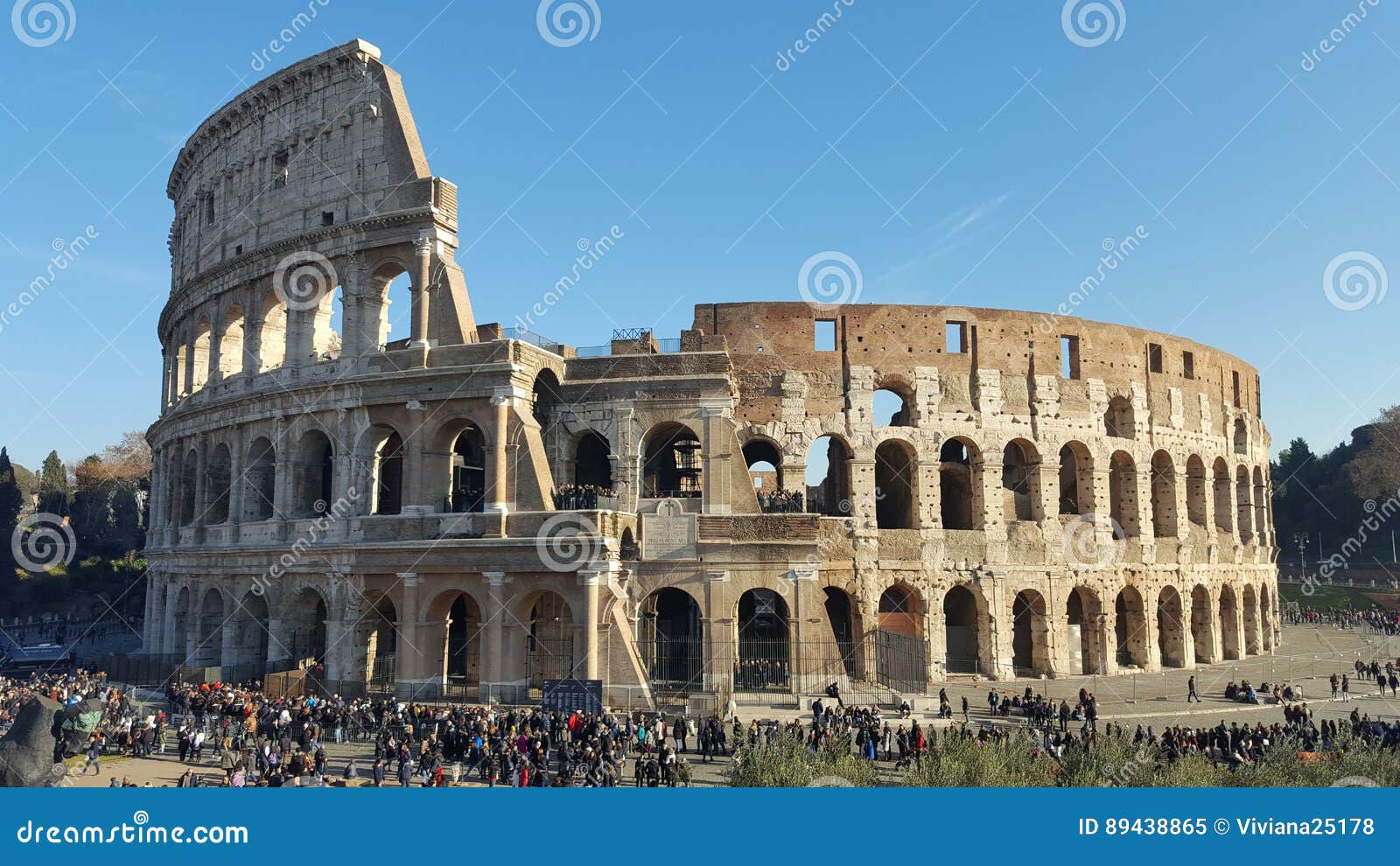 Outside of the Coliseum editorial image. Image of column - 89438865
