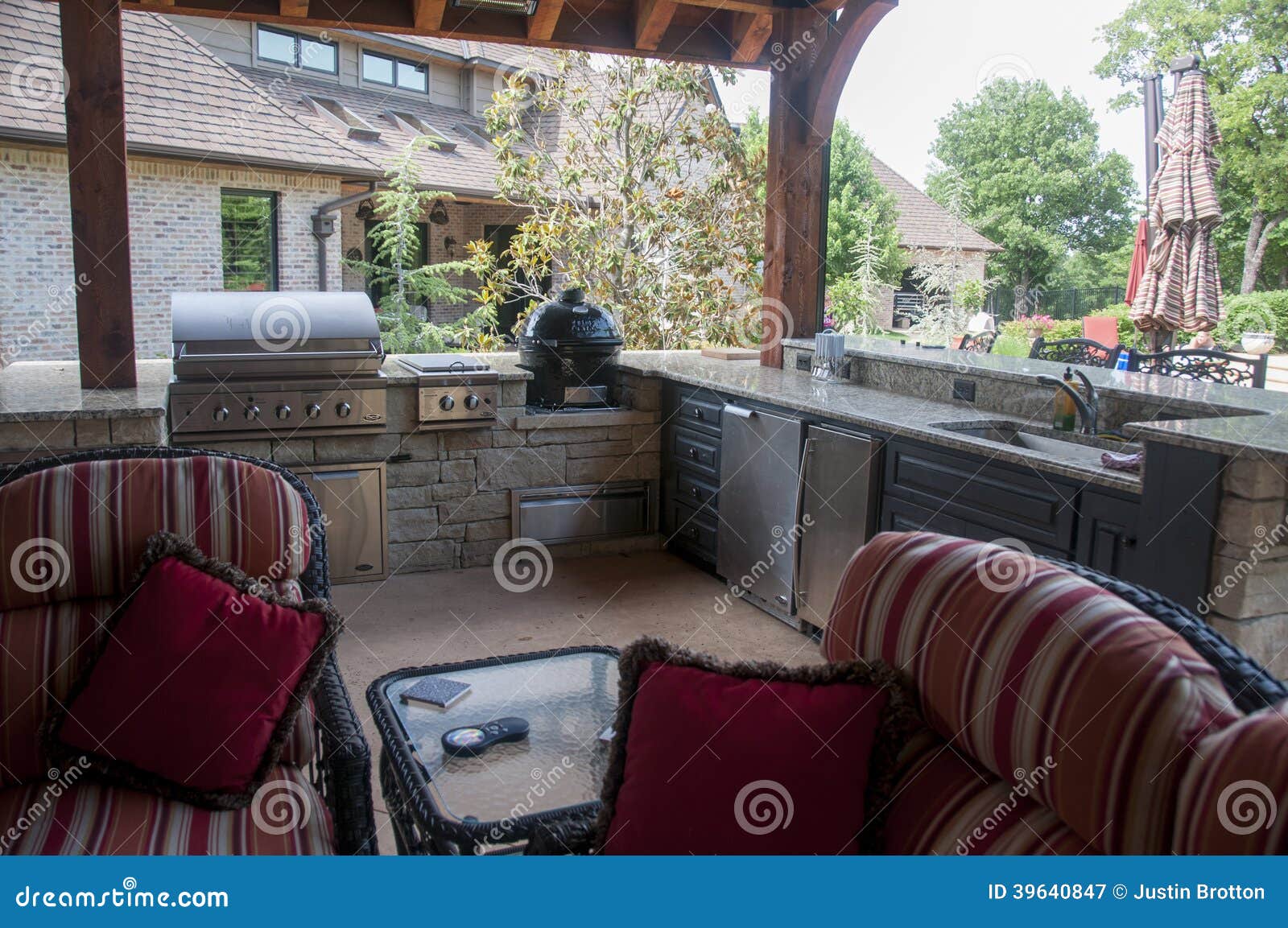 Outside cooking area stock image. Image of outside, stove - 39640847