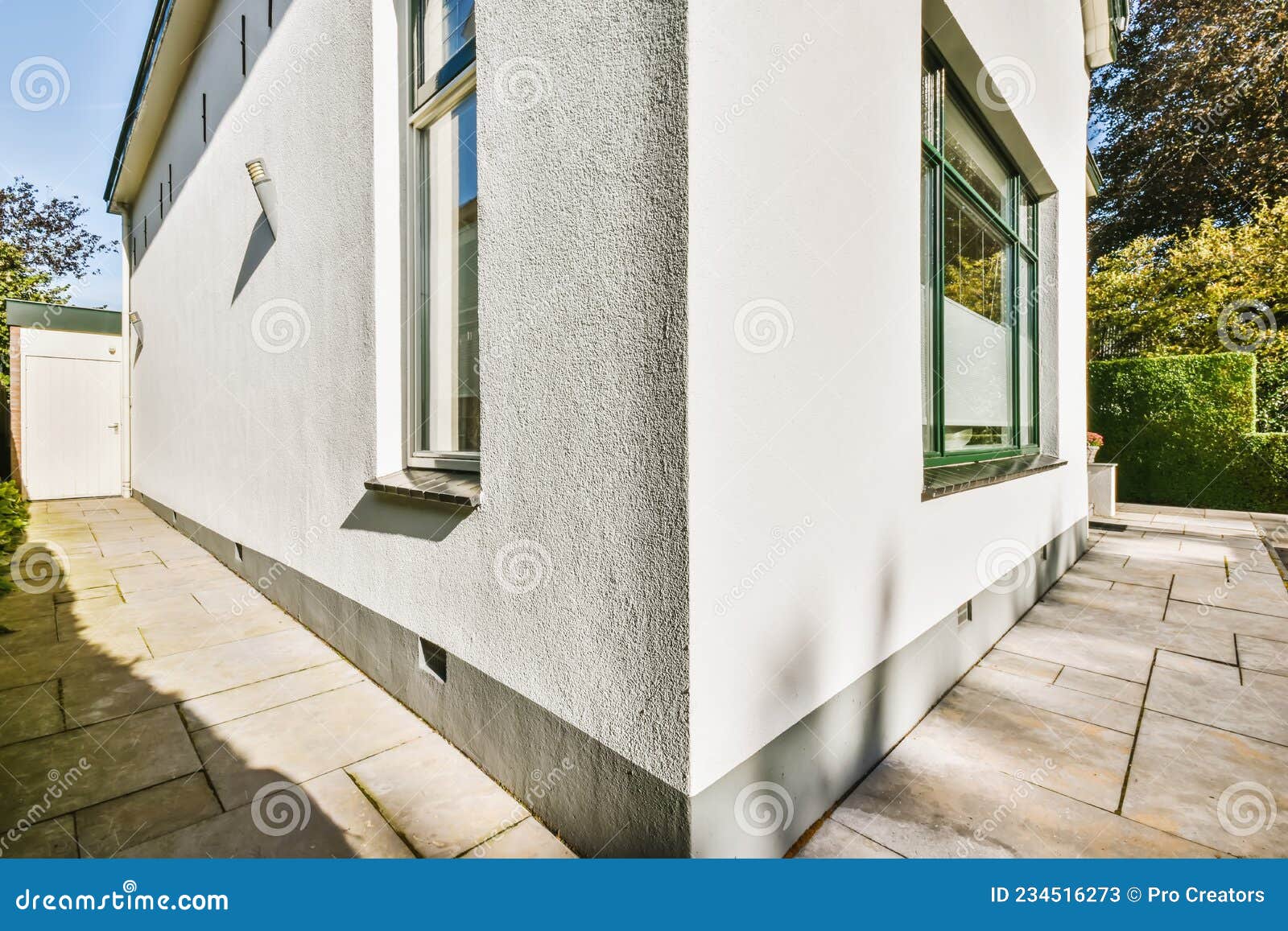 Outside Corner of the House Stock Image - Image of facade, corner ...