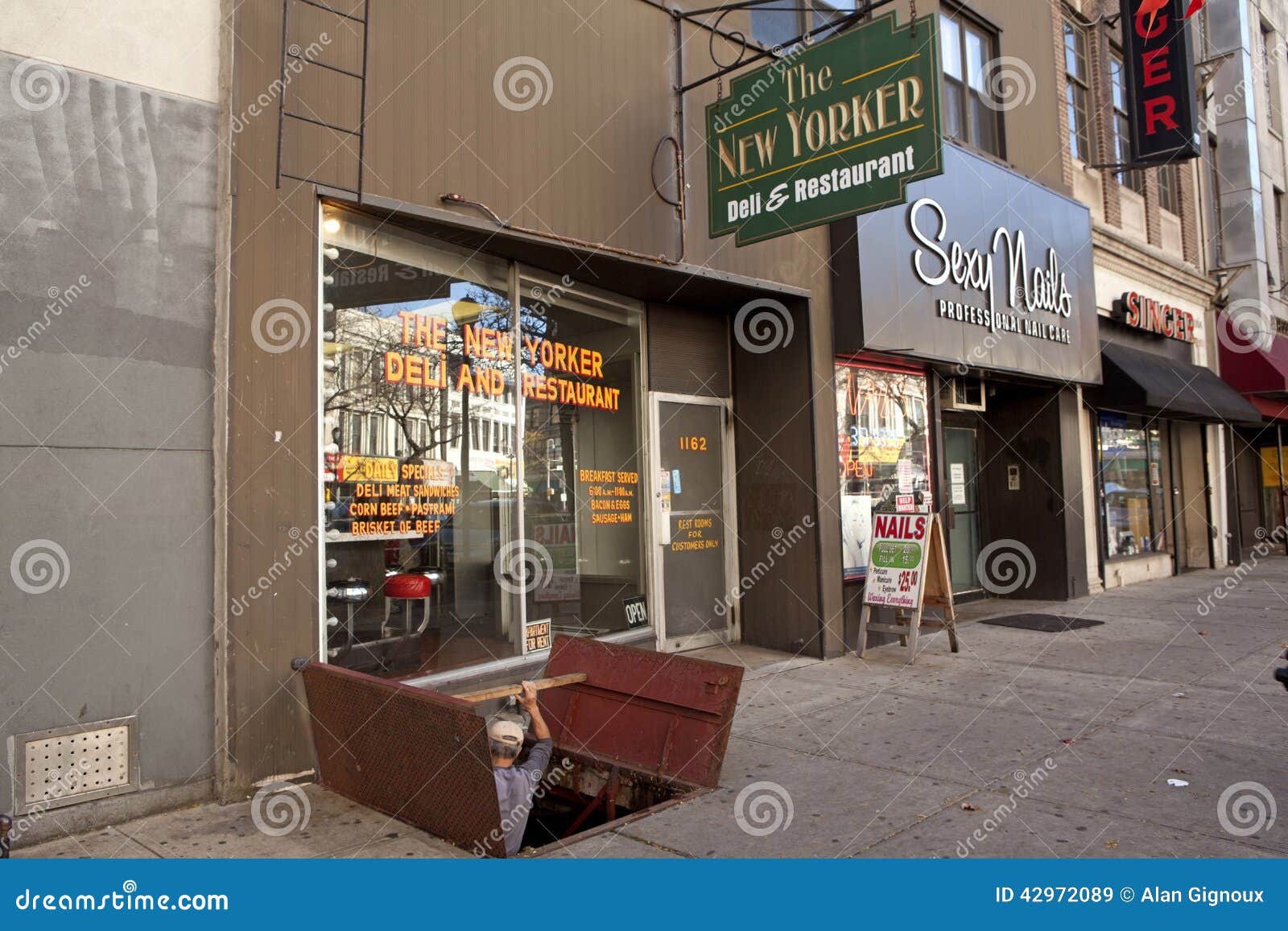 Outside a Deli, Jersey editorial stock image. Image of northern - 42972089