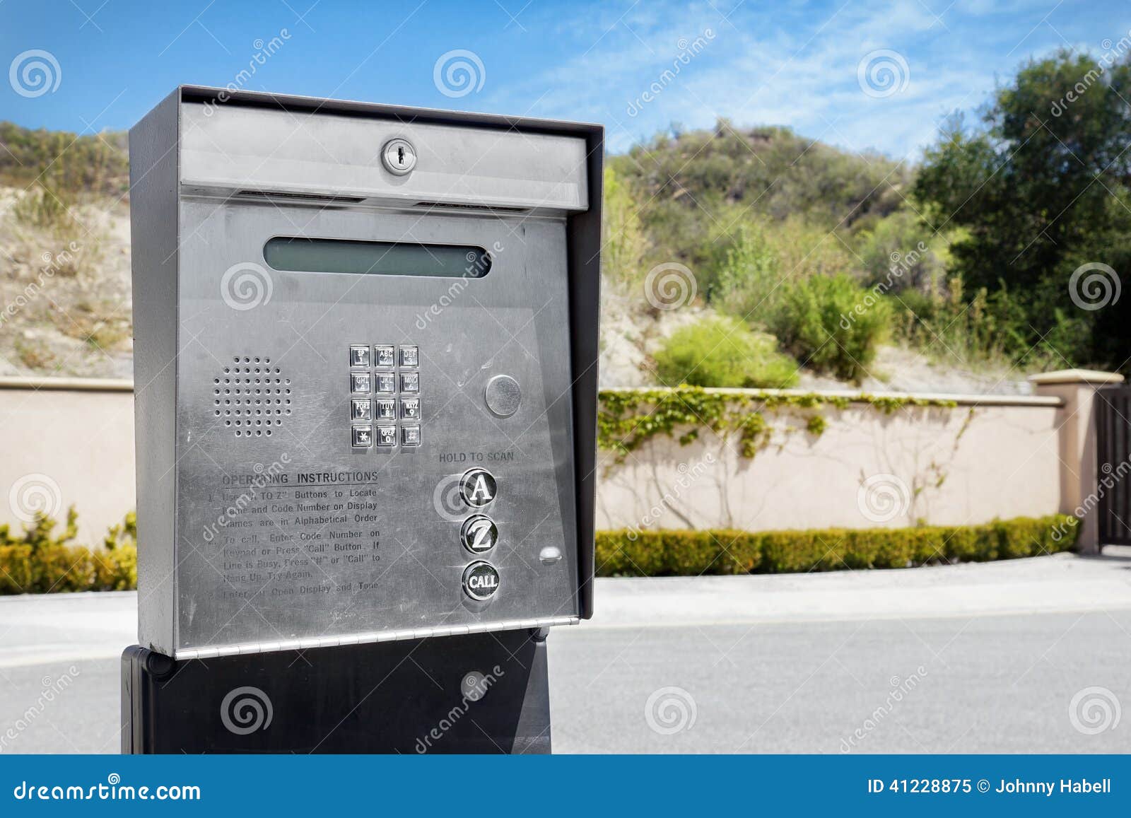 Outside Intercom stock image. Image of intercom, alarm - 41228875