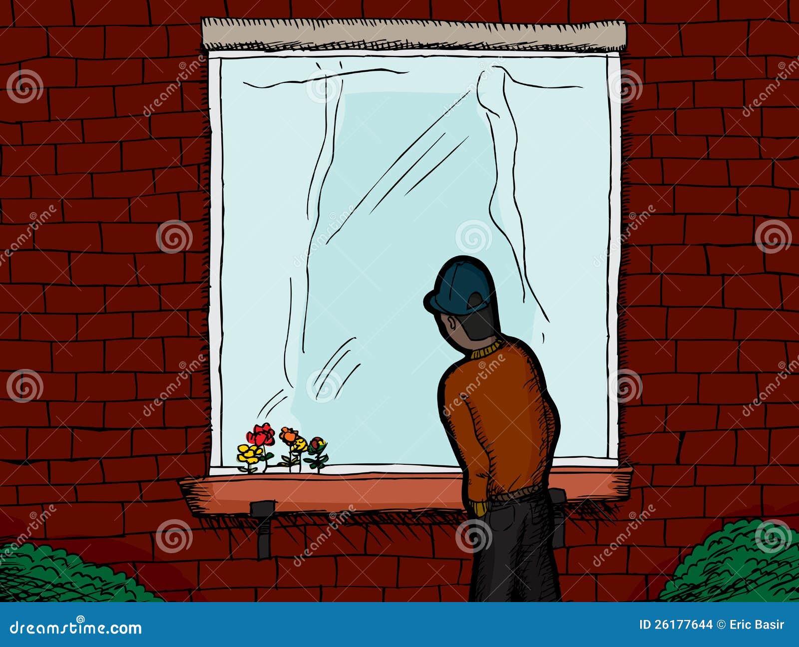 On the Outside Looking in stock vector. Illustration of drawn - 26177644