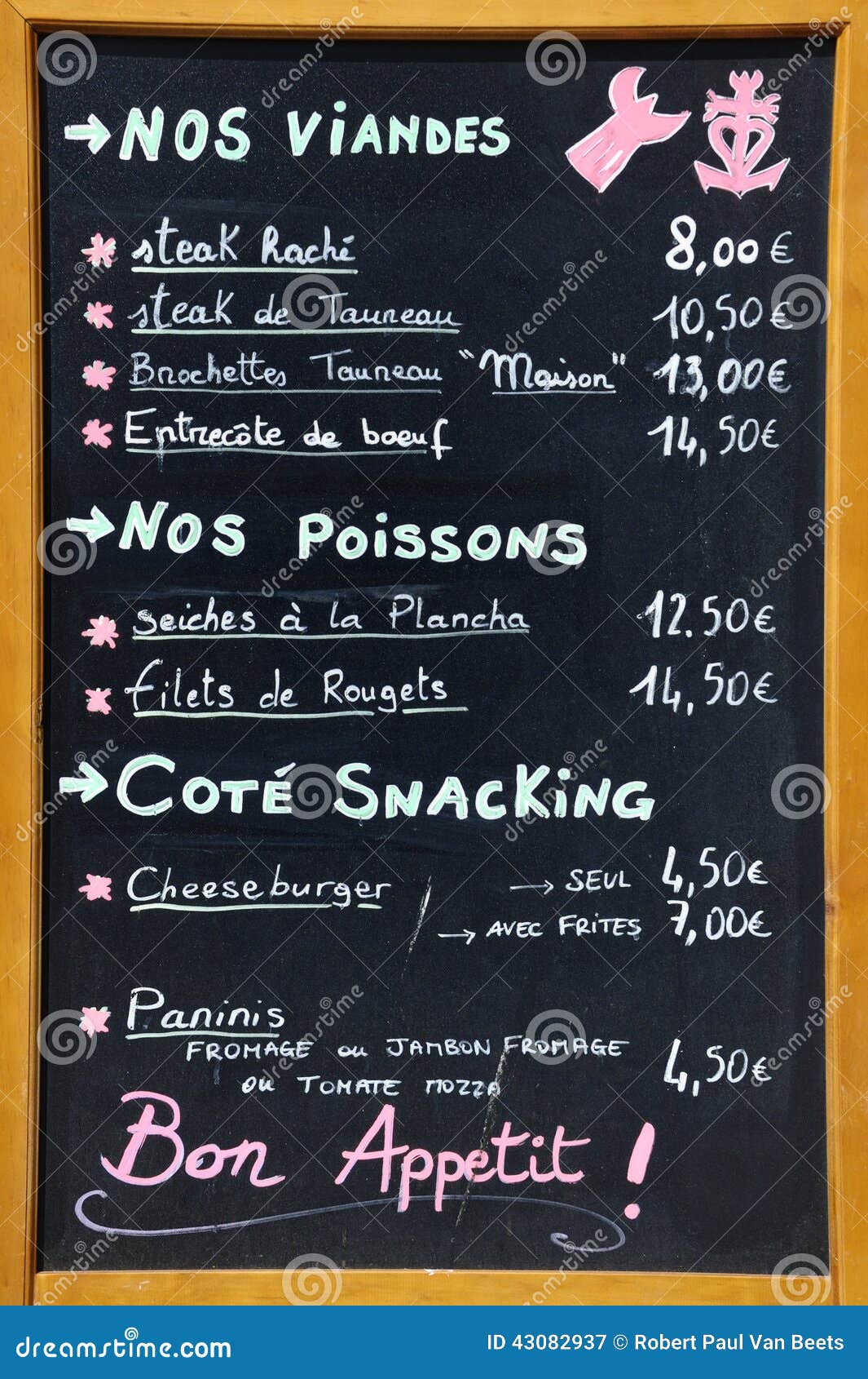 Outside menu sign stock image. Image of objects, medium - 43082937
