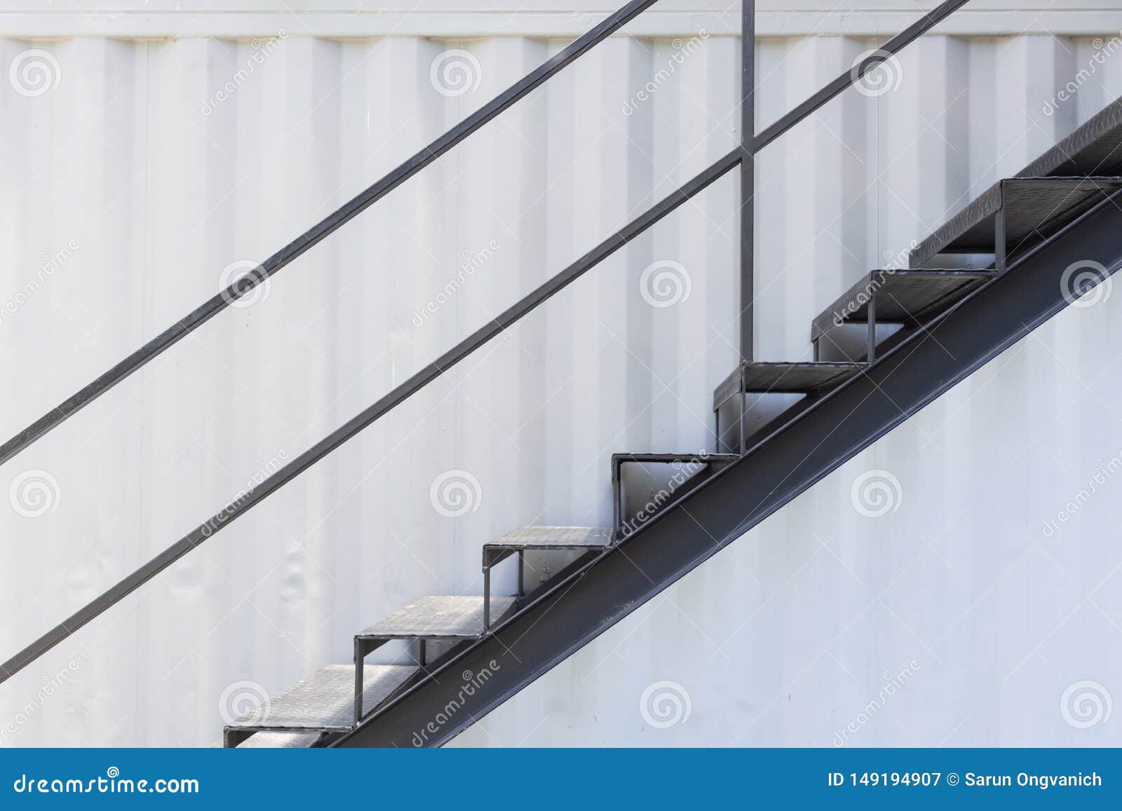 Corrugated Metal Stairwell Fabricated Metal Stairs | Custom Industrial