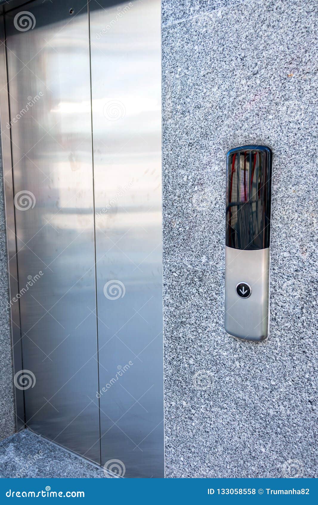 A Modern Elevator in Public Area Stock Photo - Image of architectural ...