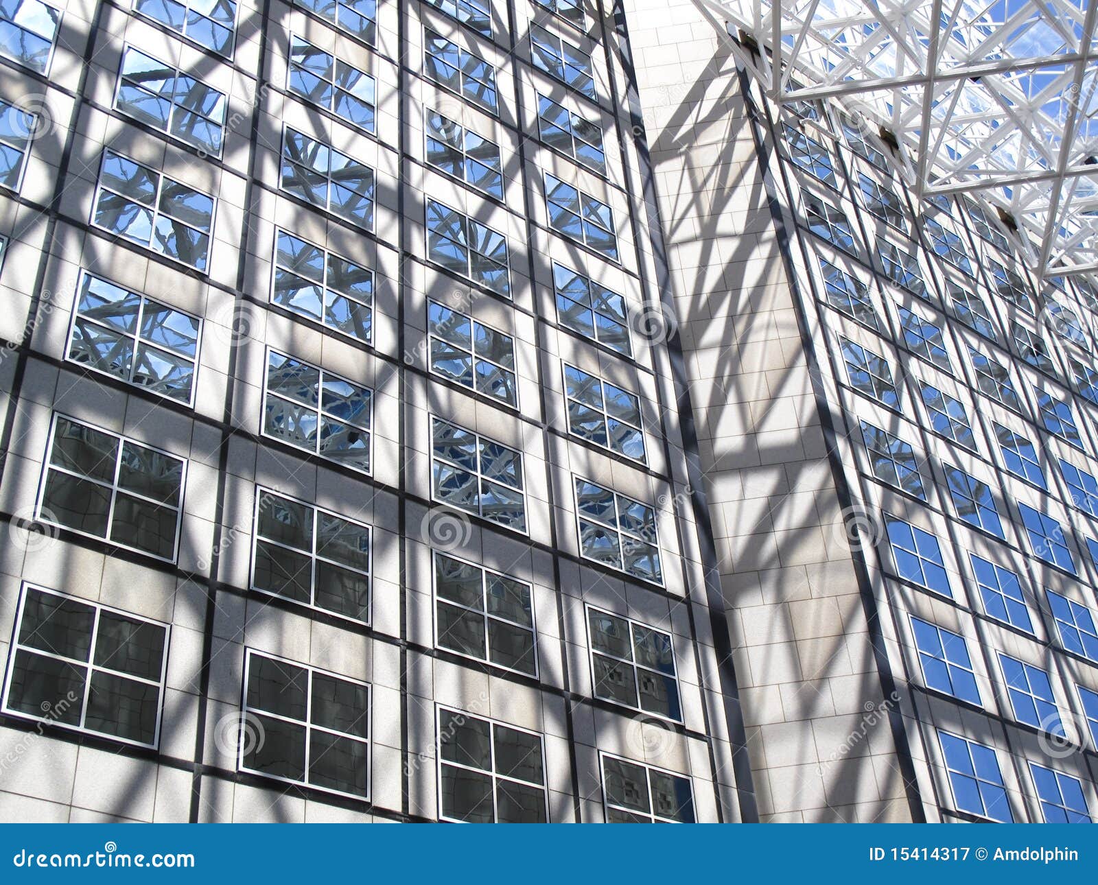 Outside of a Modern Office Buidling Stock Image - Image of building ...