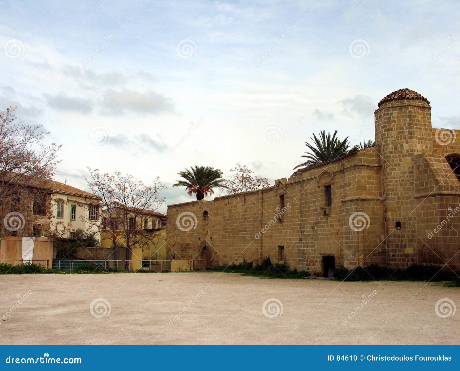 Outside a mosque stock photo. Image of yards, travel, nicosia - 84610