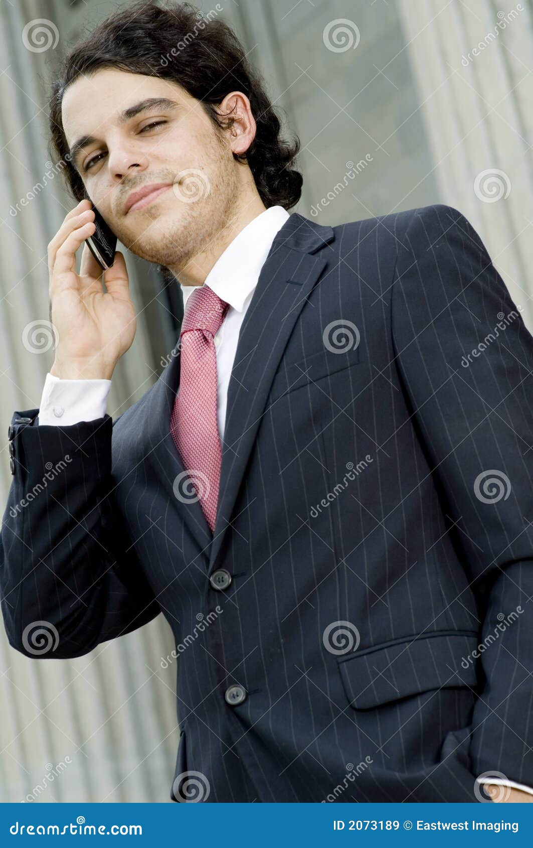 Outside Phone Call stock image. Image of steps, male, handsome - 2073189