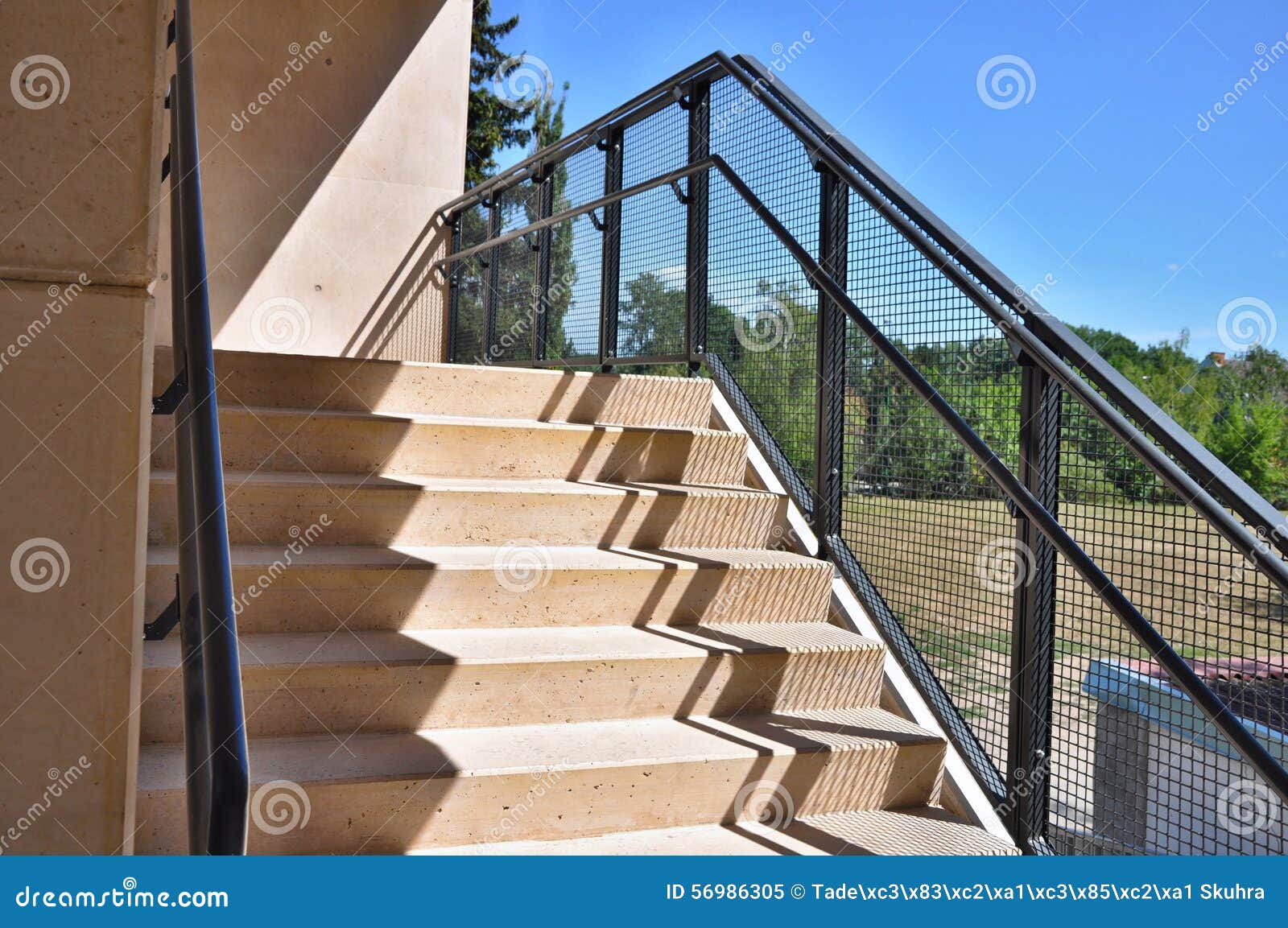 Outside stairs passage stock image. Image of city, design - 56986305