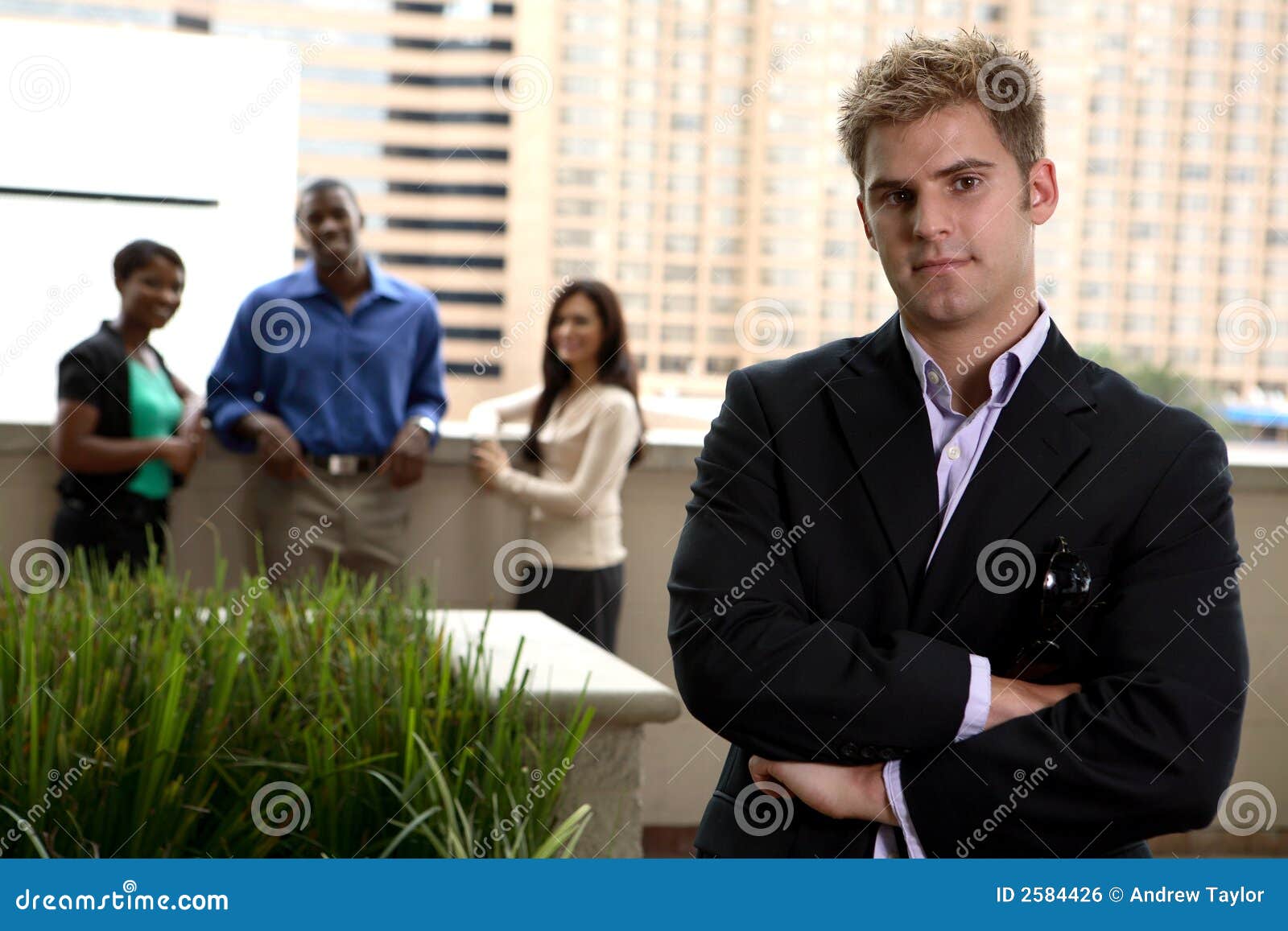 Outside Team with Caucasian Stock Photo - Image of happy, american: 2584426