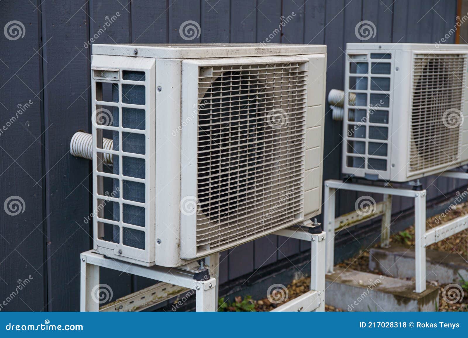 Outside Unit of Air Conditioner. Air Conditioning and Refrigeration ...