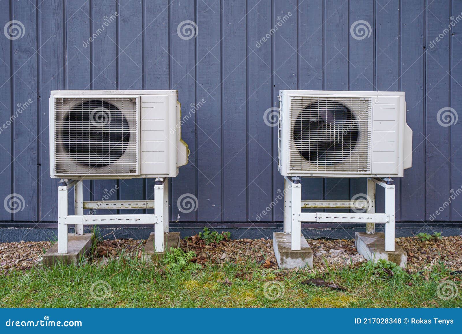 Outside Unit of Air Conditioner. Air Conditioning and Refrigeration ...