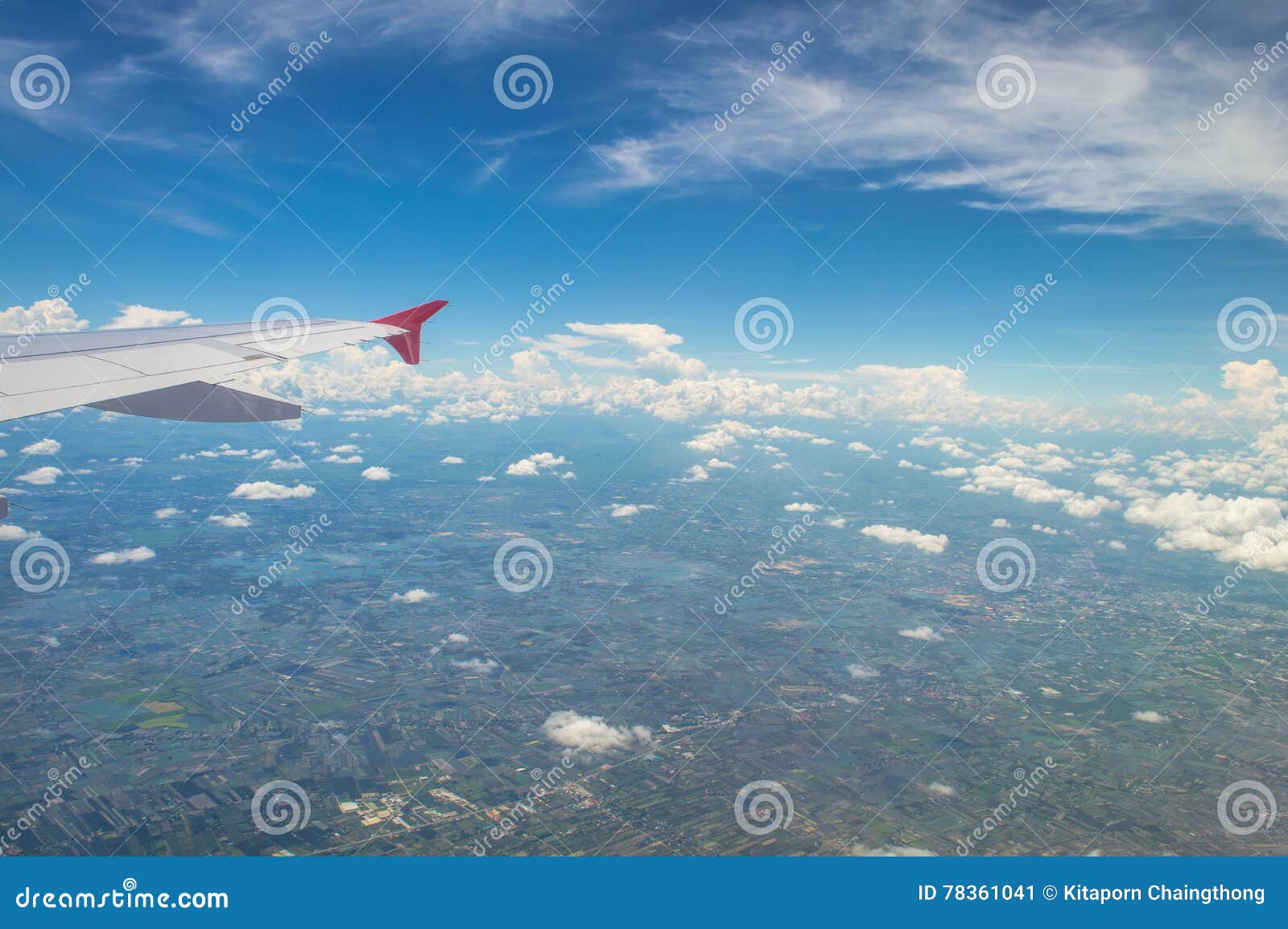 Outside view on aeroplane stock image. Image of plane - 78361041