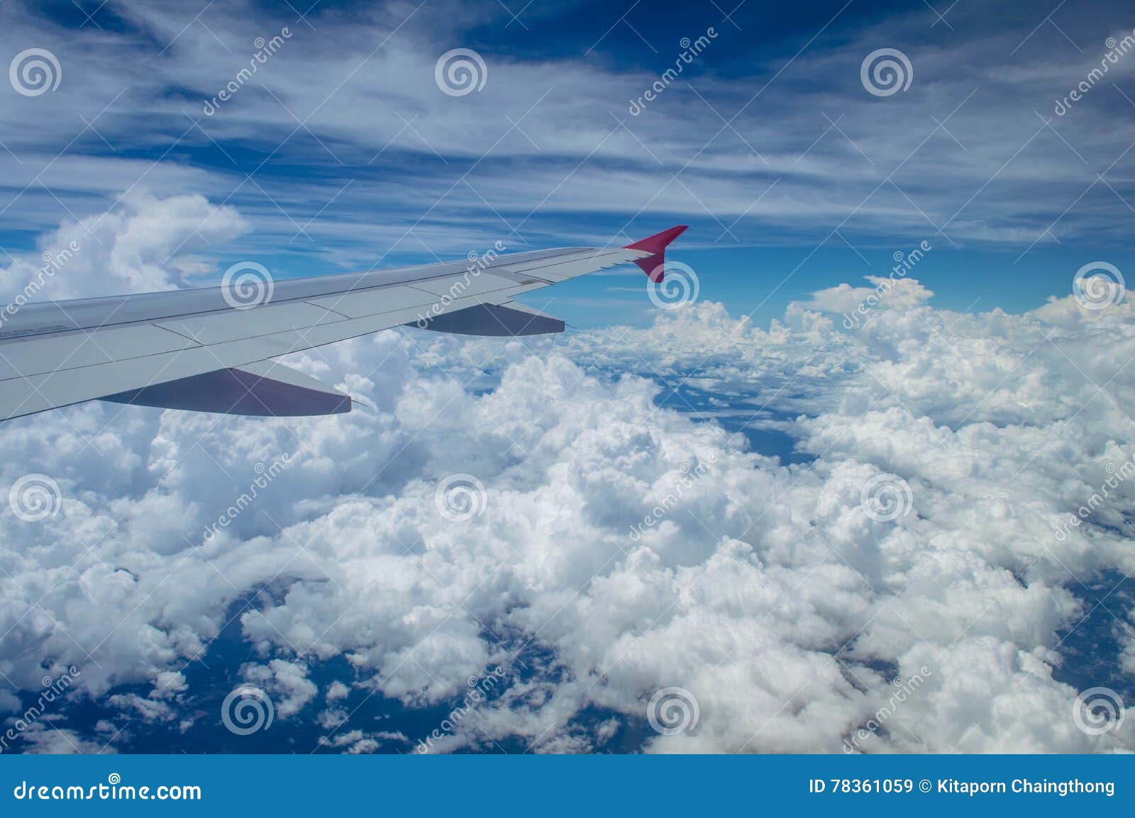 Outside view on aeroplane stock image. Image of aerial - 78361059