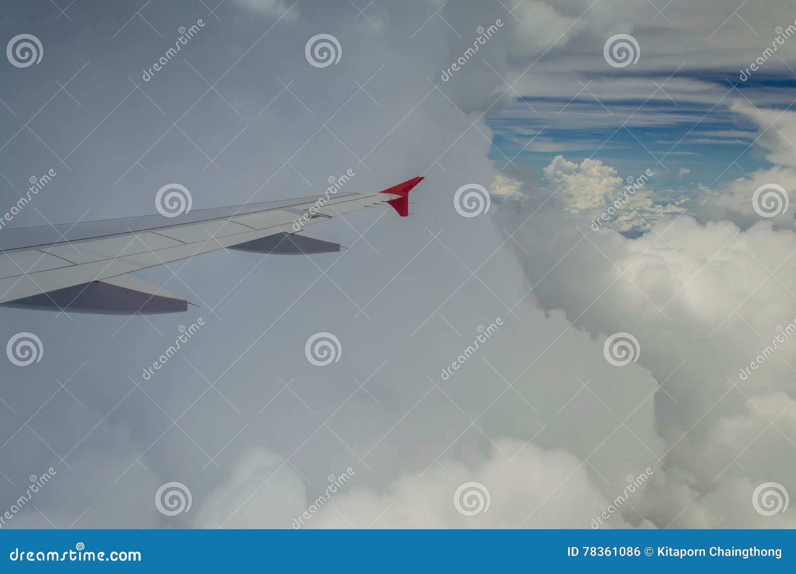 Outside view on aeroplane stock photo. Image of high - 78361086