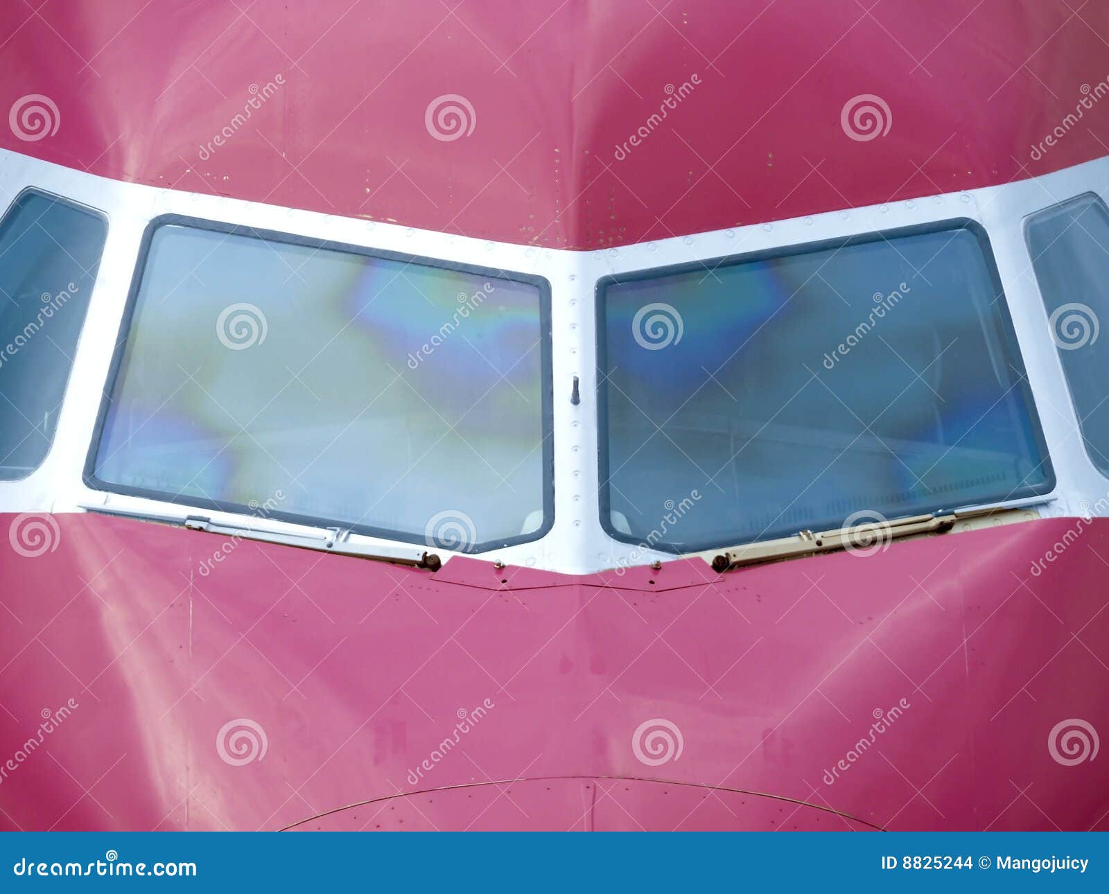 Outside View of Airplane Cockpit Stock Photo - Image of passenger, dock ...