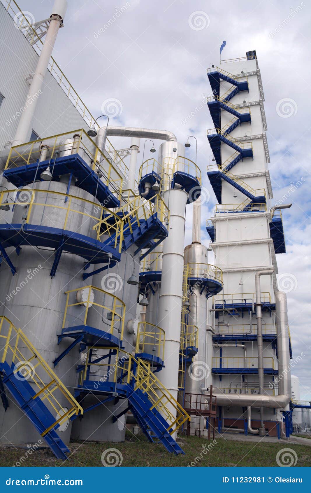 Outside View of Cryogenic (air Separation) Plant Stock Image - Image of ...