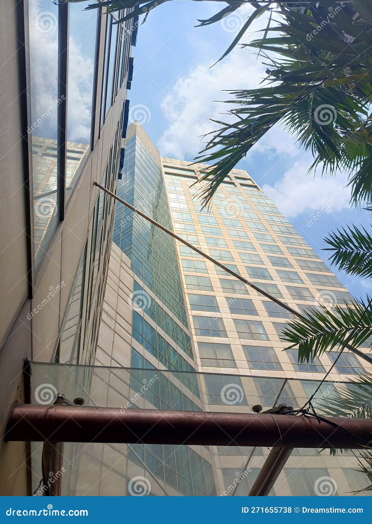 Outside View Downtown Apartment Building Stock Photo - Image of ...