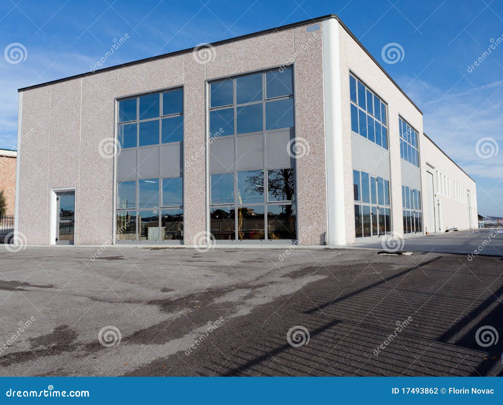 Outside View of Industrial Hall Stock Photo - Image of clean, empty ...