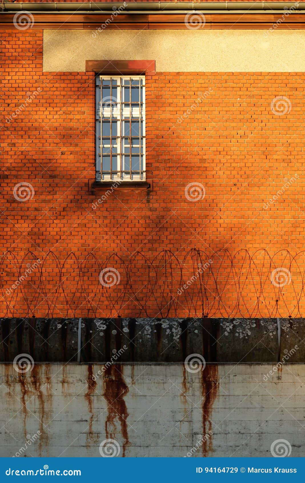 The Outside View of an Old Jail Stock Image - Image of imprisonment ...