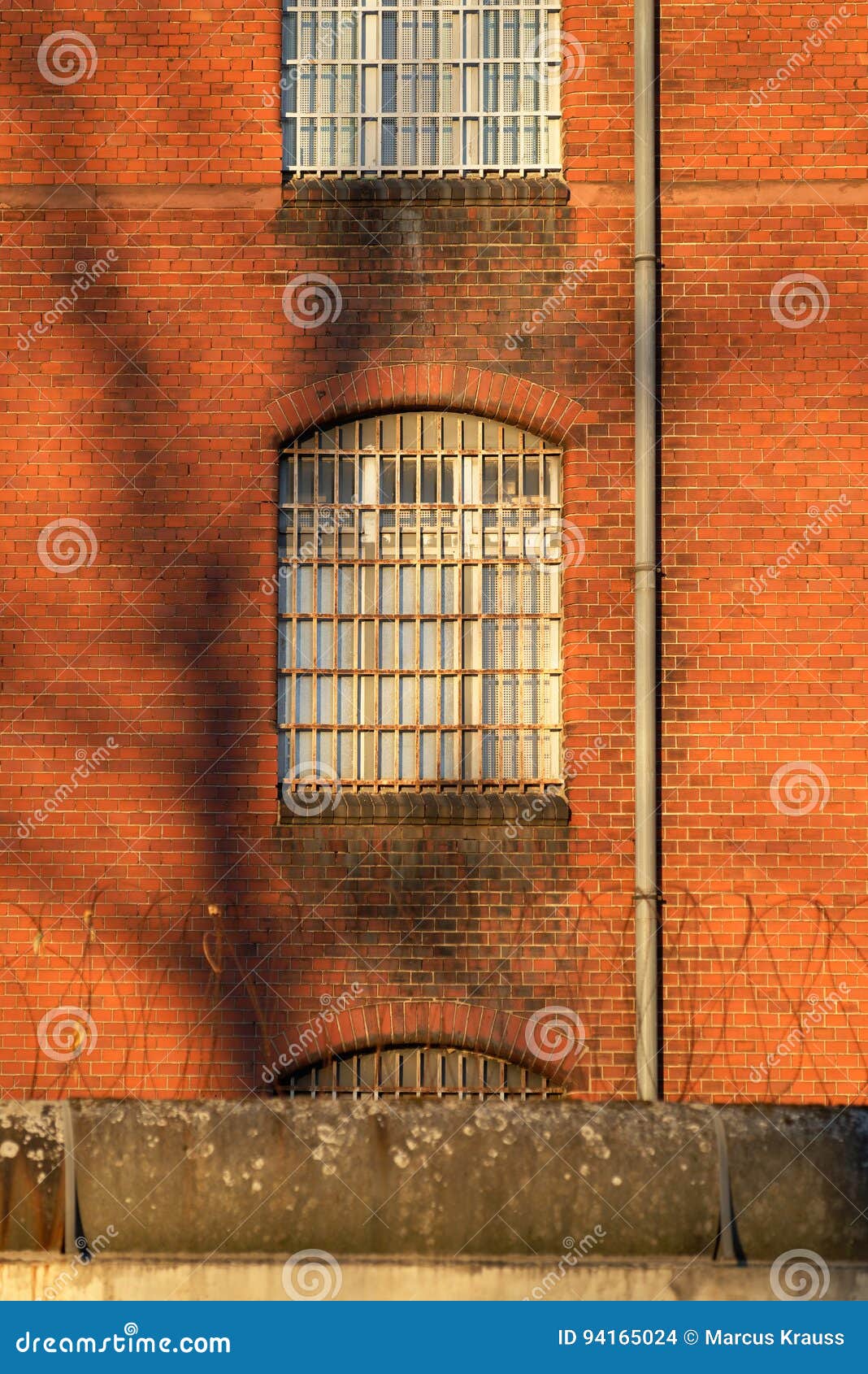 The Outside View of an Old Jail Stock Photo - Image of bars, safe: 94165024