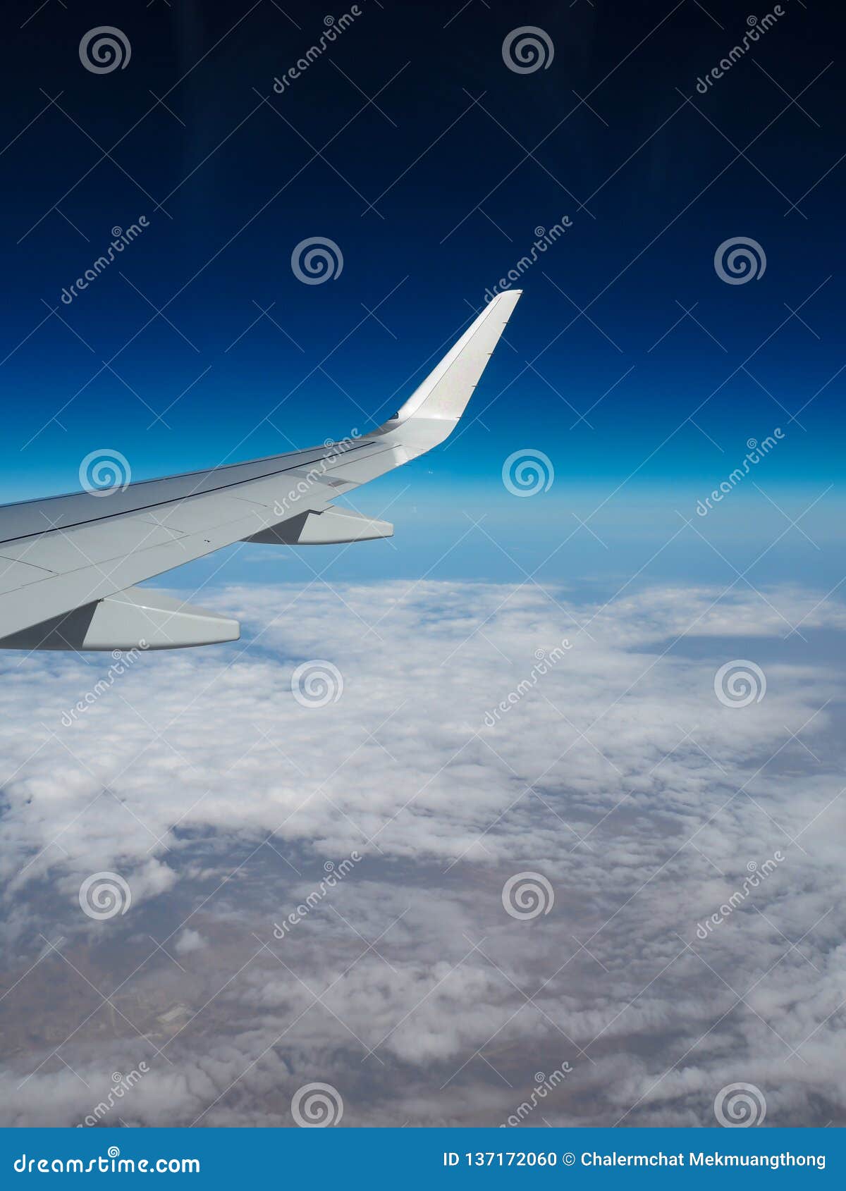 Outside View of the Plane through Asia Stock Photo - Image of view ...