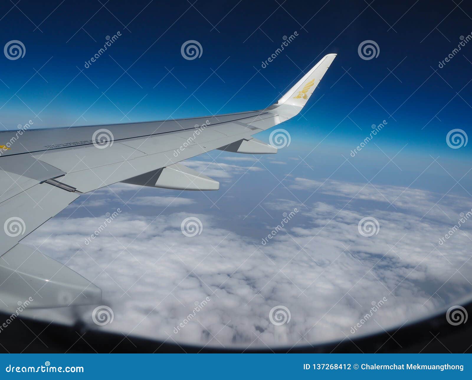Outside View of the Plane through Asia Stock Photo - Image of plane ...